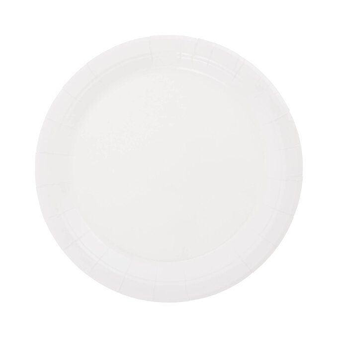 White Paper Plates 8 Pack | Hobbycraft