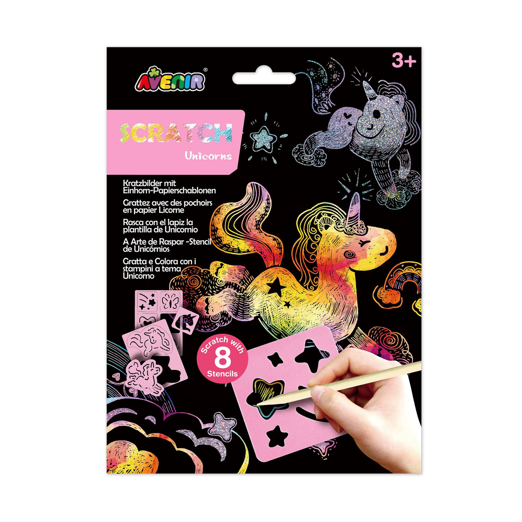 Avenir Unicorn Scratch with Stencil | Hobbycraft