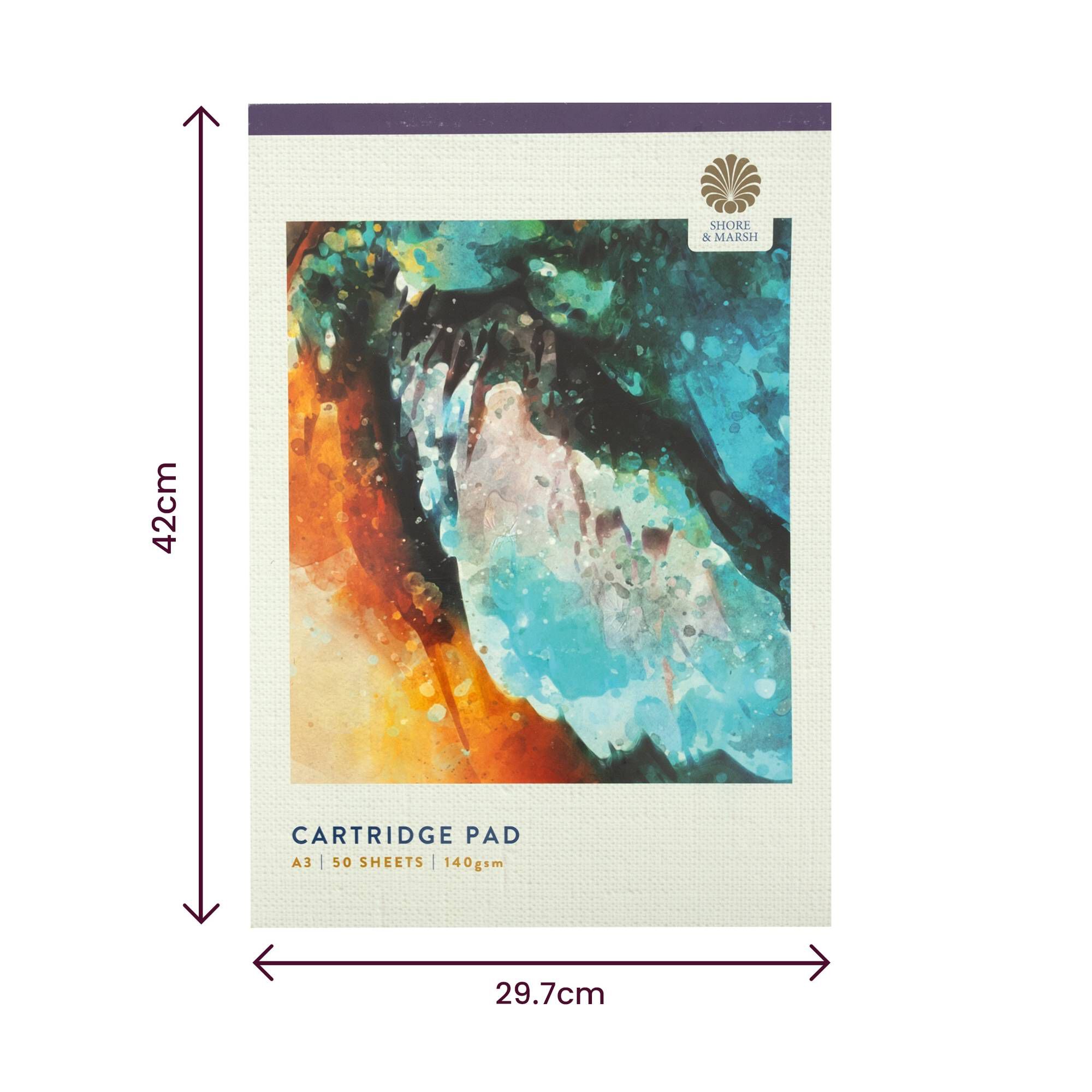 Shore & Marsh Cartridge Pad A3 50 Sheets | Hobbycraft