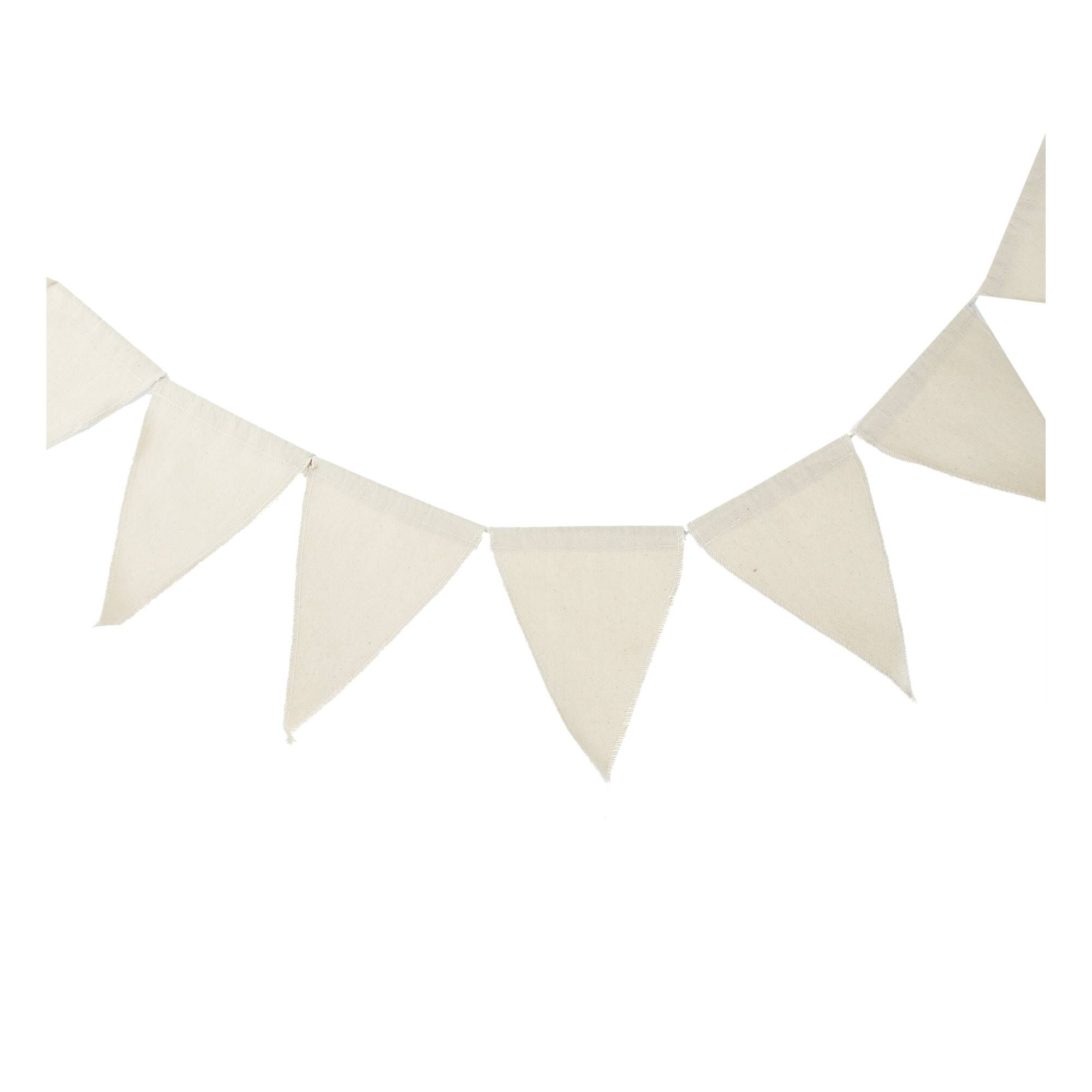 Natural Cotton Canvas Bunting with Finished Edges | Hobbycraft