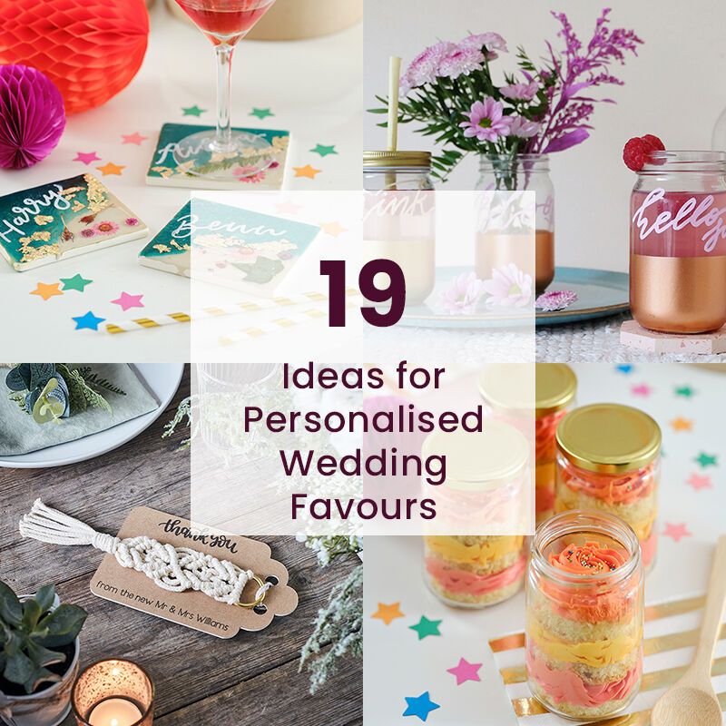 19 Creative Personalised Wedding Favour Ideas | Hobbycraft