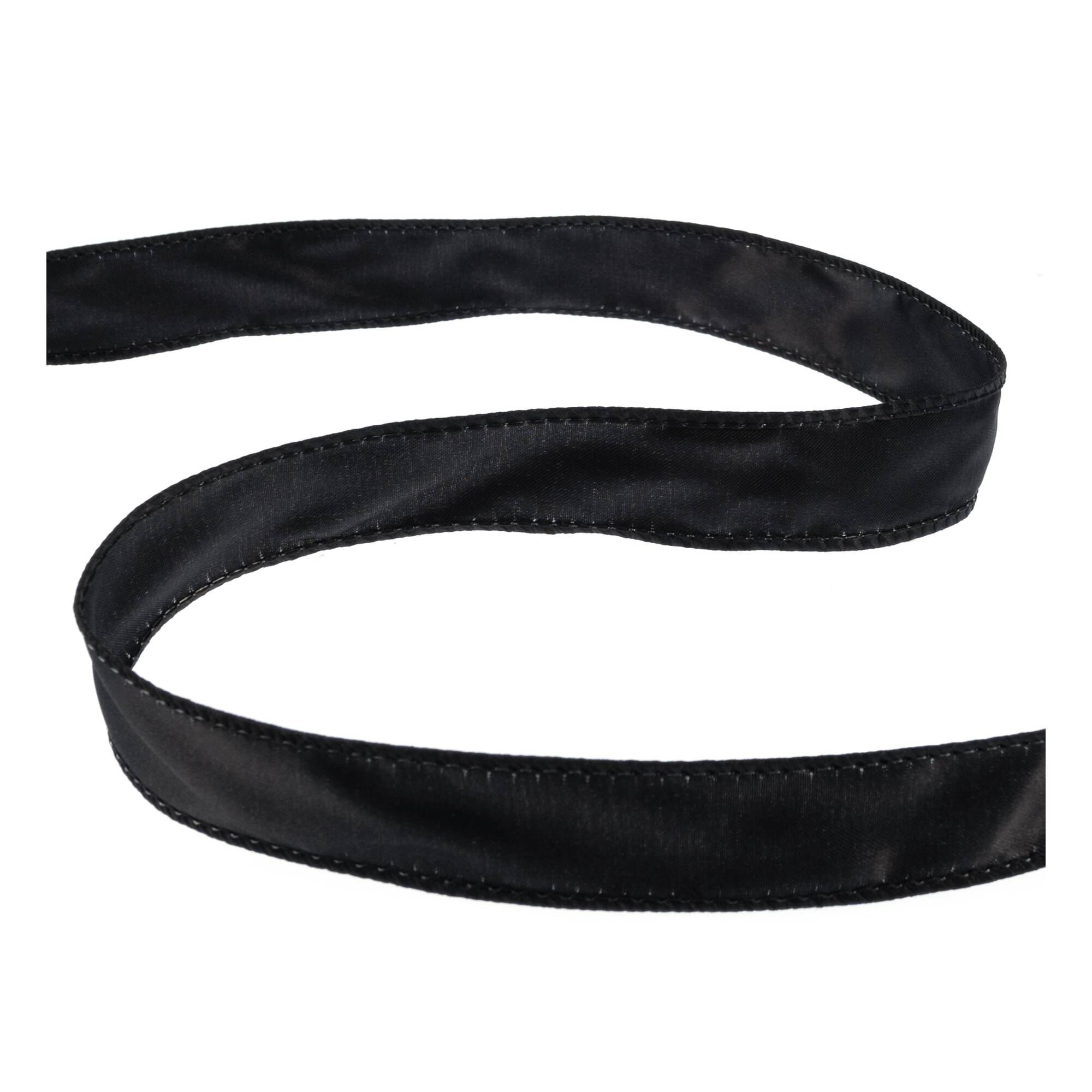 Black Wire Edge Satin Ribbon 25mm x 3m | Hobbycraft