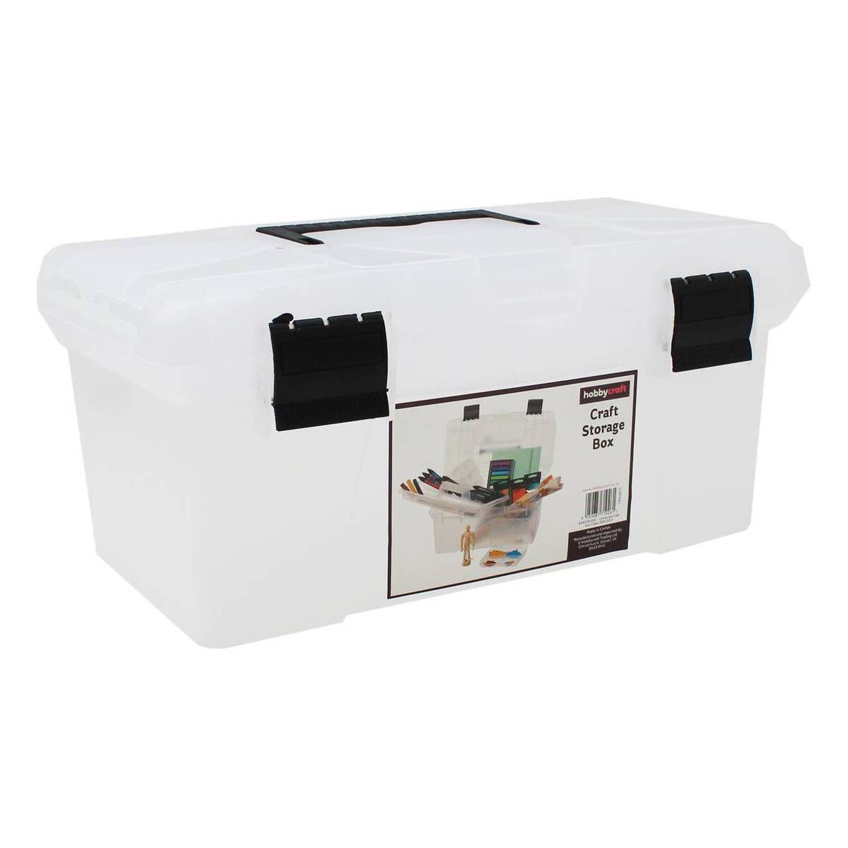 Clear Universal Craft Box 39cm x 23cm x 17cm | Hobbycraft