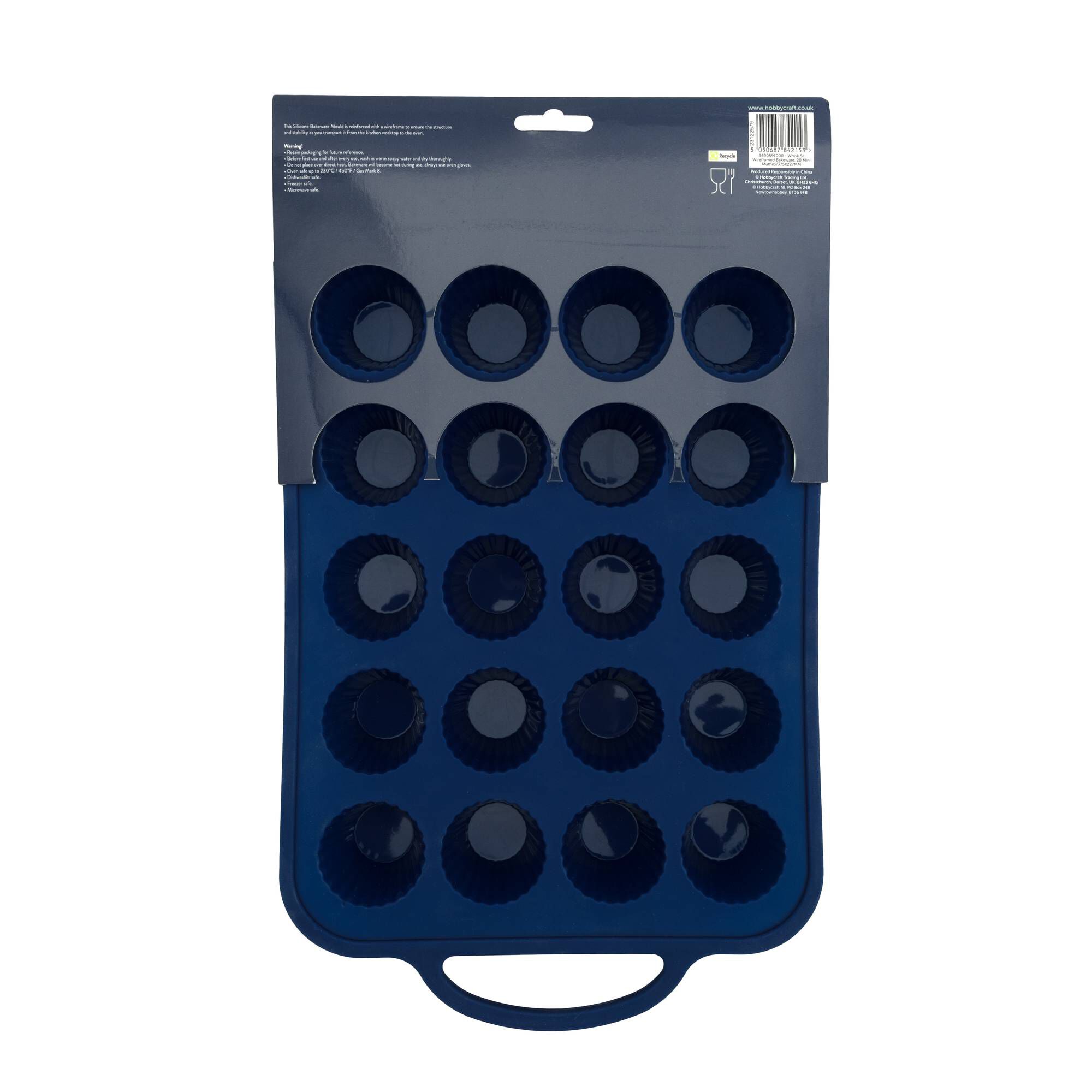 Whisk Mini Muffin Wireframed Silicone Bakeware 20 Wells | Hobbycraft