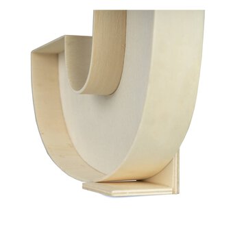 Wooden Fillable Letter Stand 4.5cm | Hobbycraft