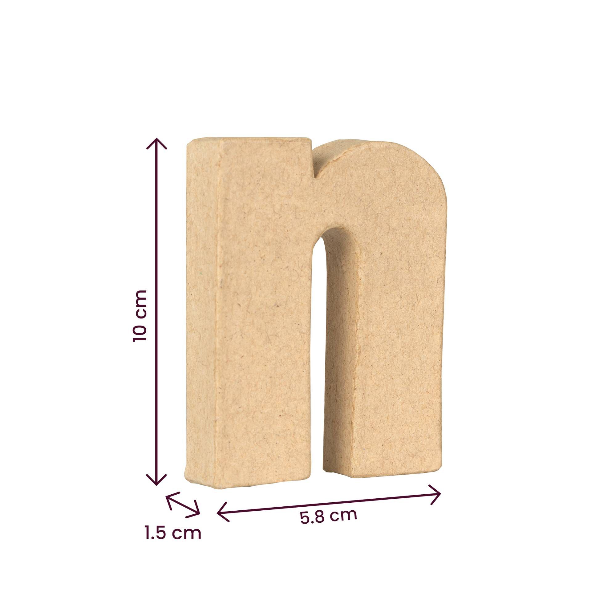 Lowercase Mini Mache Letter N | Hobbycraft