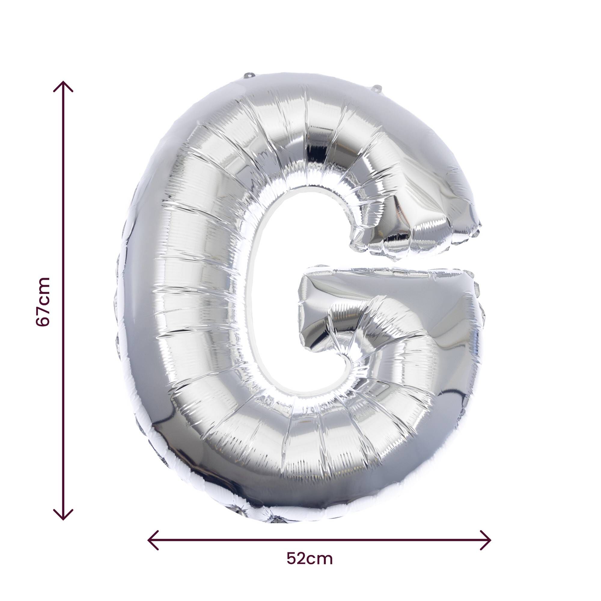 Extra Large Silver Foil Letter G Balloon | Hobbycraft