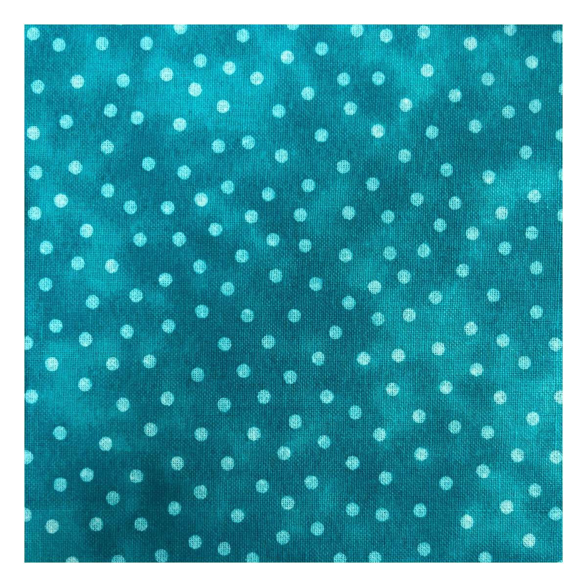 Sky Blue Spotty Cotton Textured Blender Fabric by the Metre | Hobbycraft