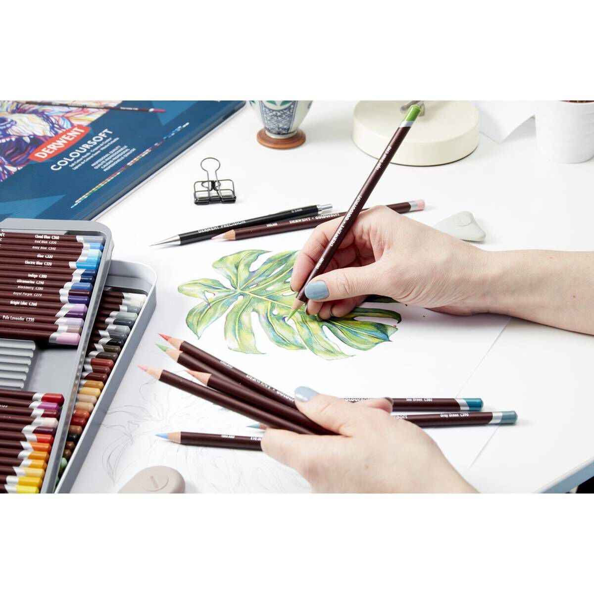 Derwent Coloursoft Pencils 24 Pack | Hobbycraft