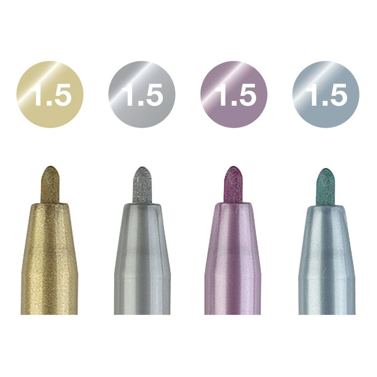 Faber-Castell Metallic Pitt Artist Pens 4 Pack | Hobbycraft