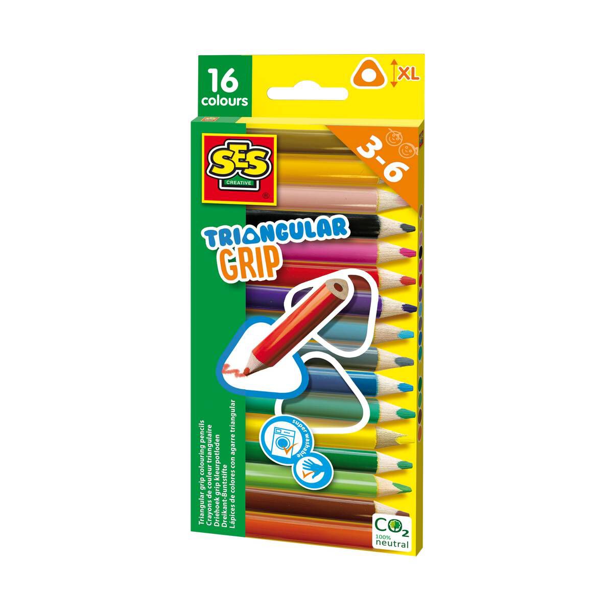 SES Creative Triangular Grip Pencils 16 Pack | Hobbycraft