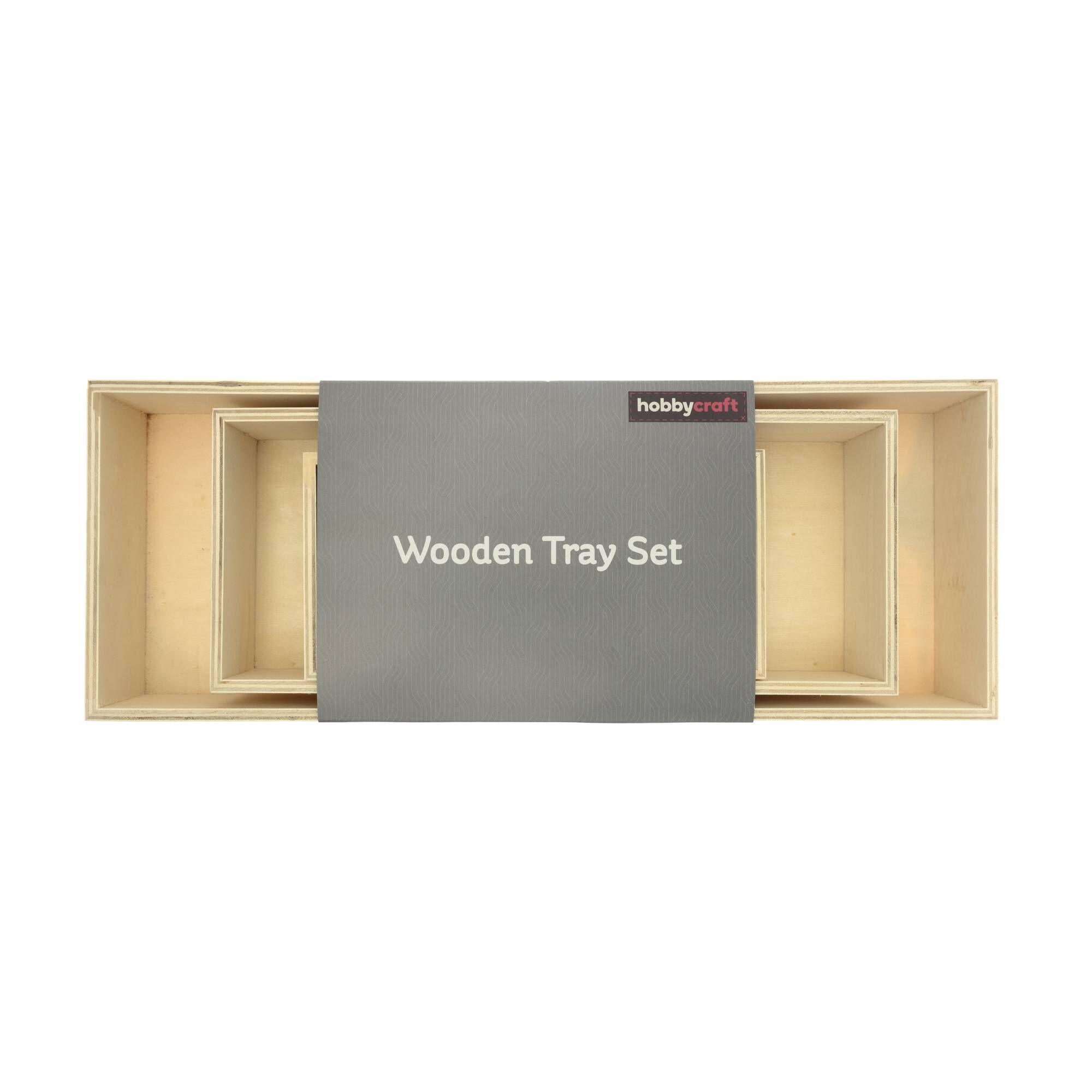 Wooden Trays 3 Pack | Hobbycraft