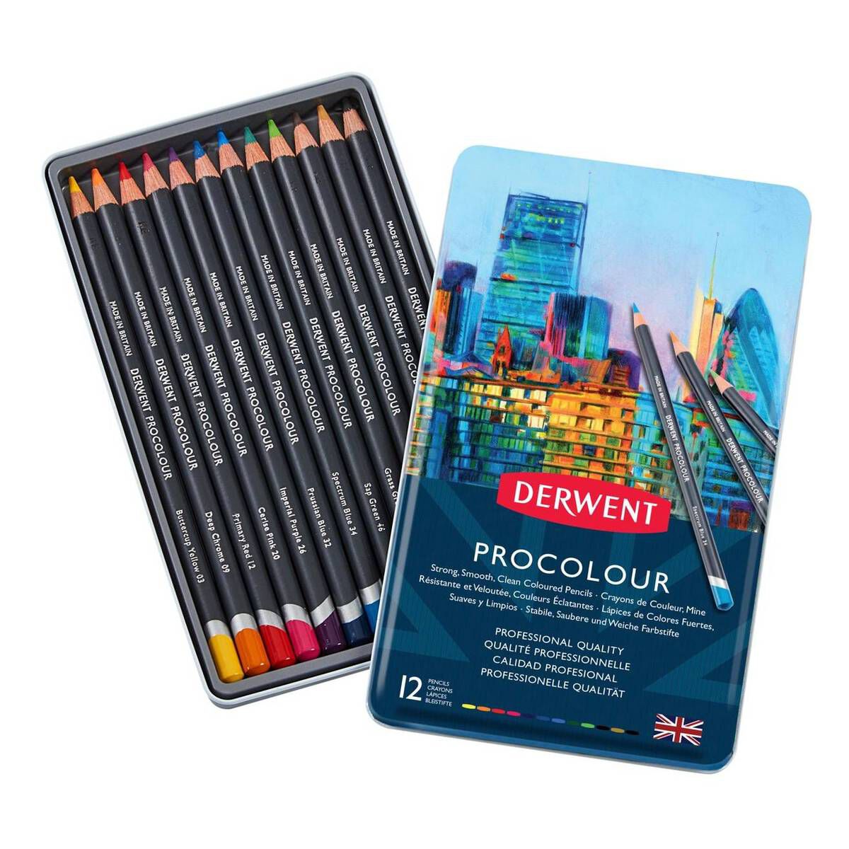 Derwent Procolour Pencils 12 Pack | Hobbycraft