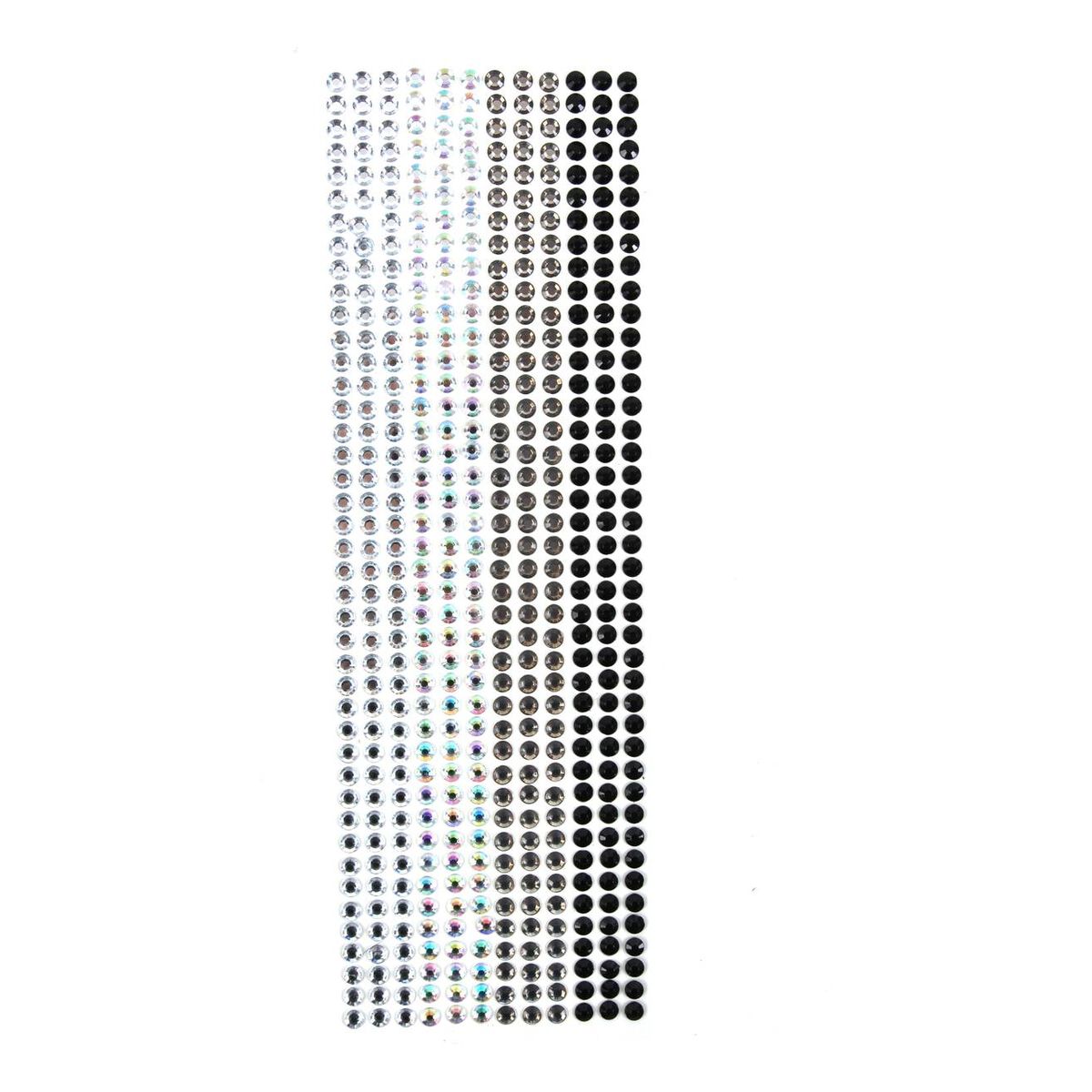 Mixed Silver Adhesive Gems 6mm 504 Pack | Hobbycraft