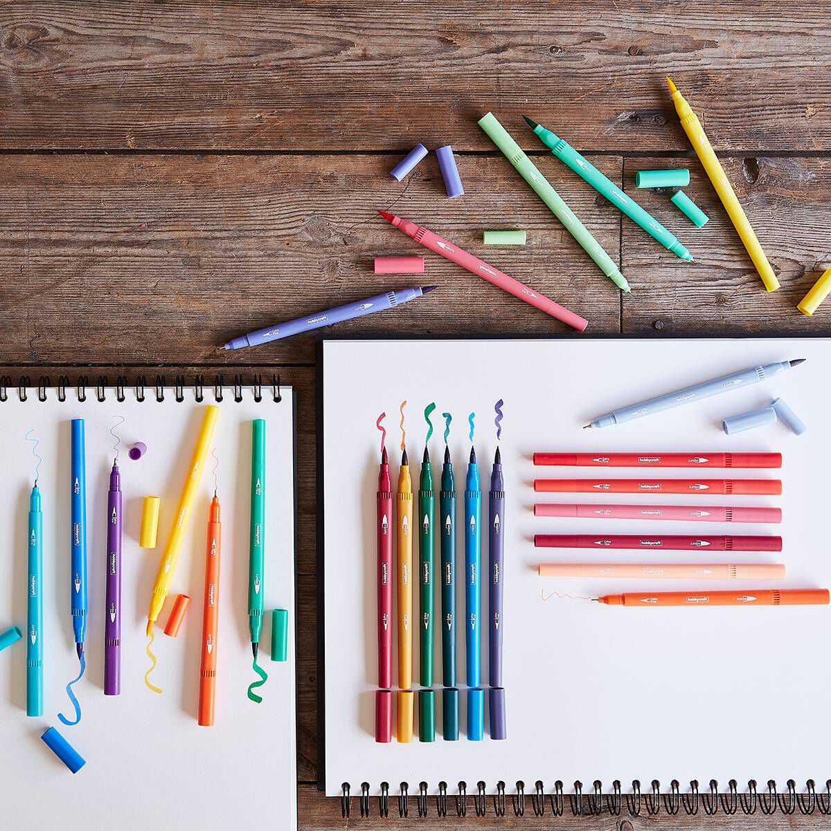 Dual Tip Brush Markers 100 Pack | Hobbycraft