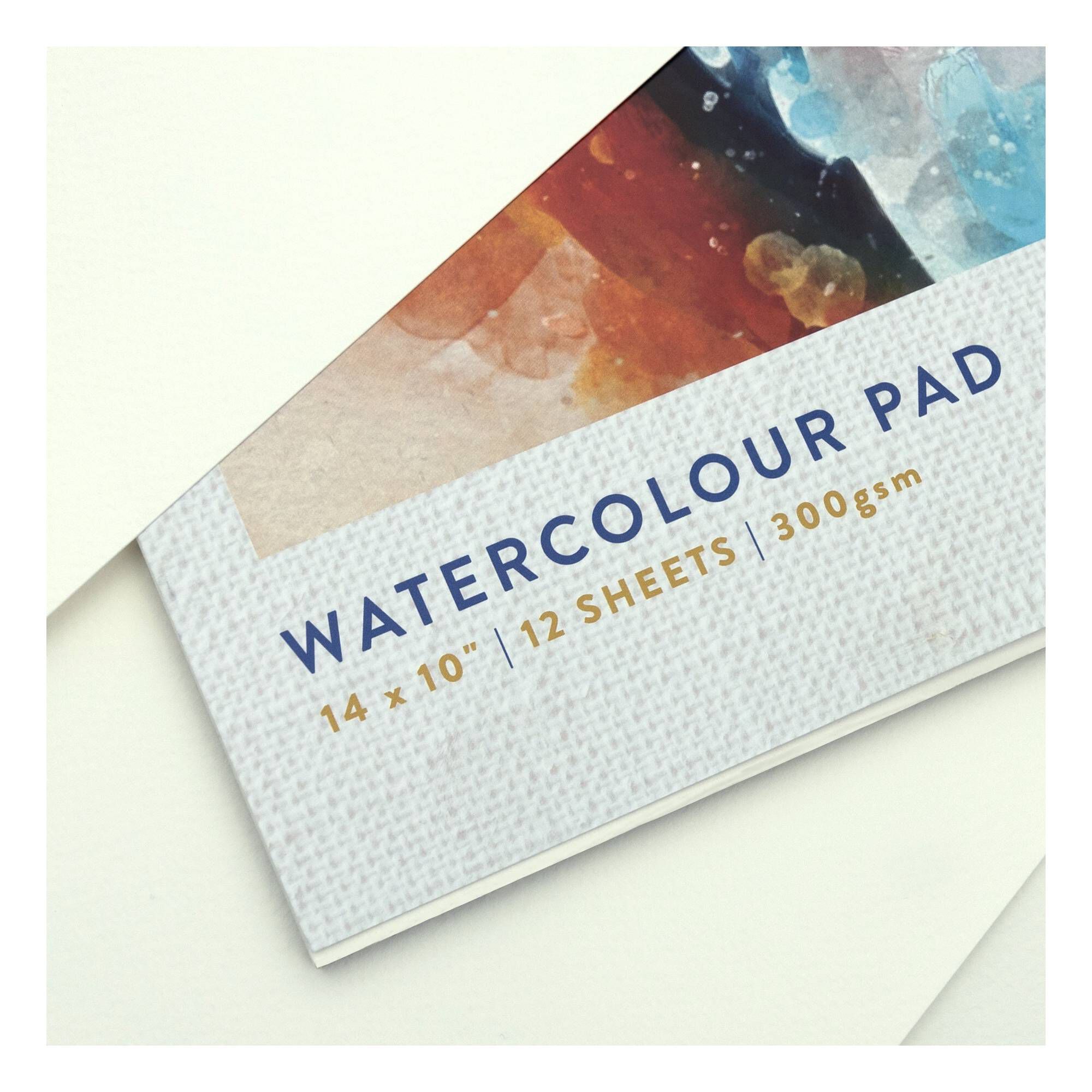 Shore & Marsh Cold Pressed Watercolour Block 14 x 10 Inches 12 Sheets ...