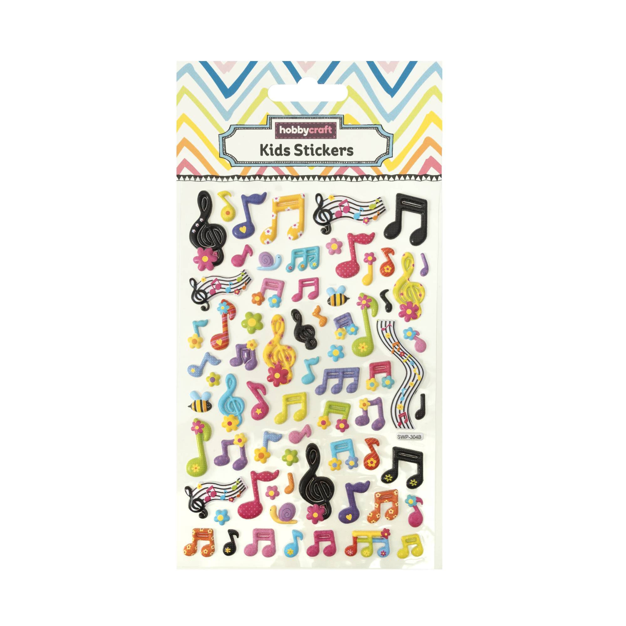 Music Puffy Stickers | Hobbycraft