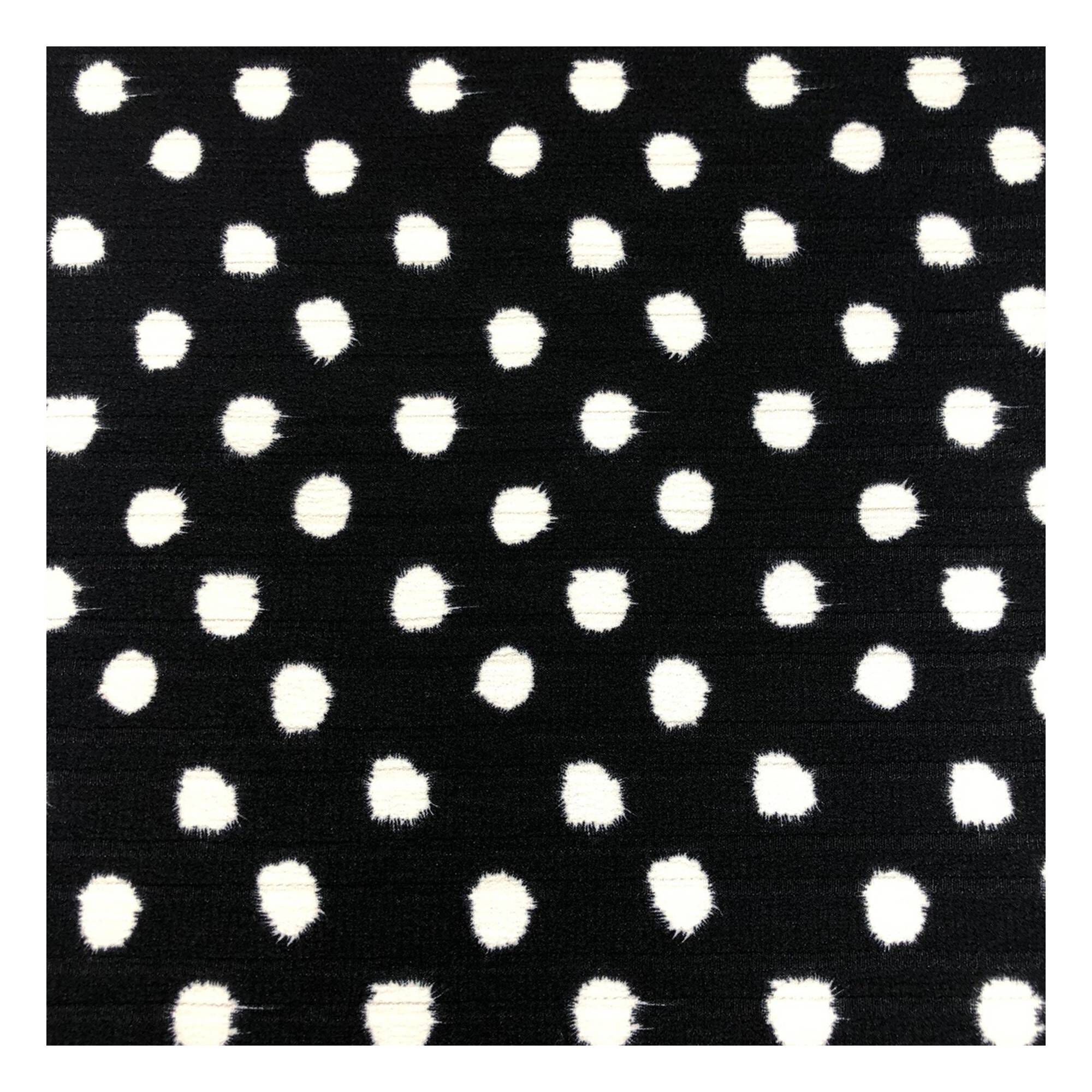 Black Ink Spot Fabric by the Metre | Hobbycraft