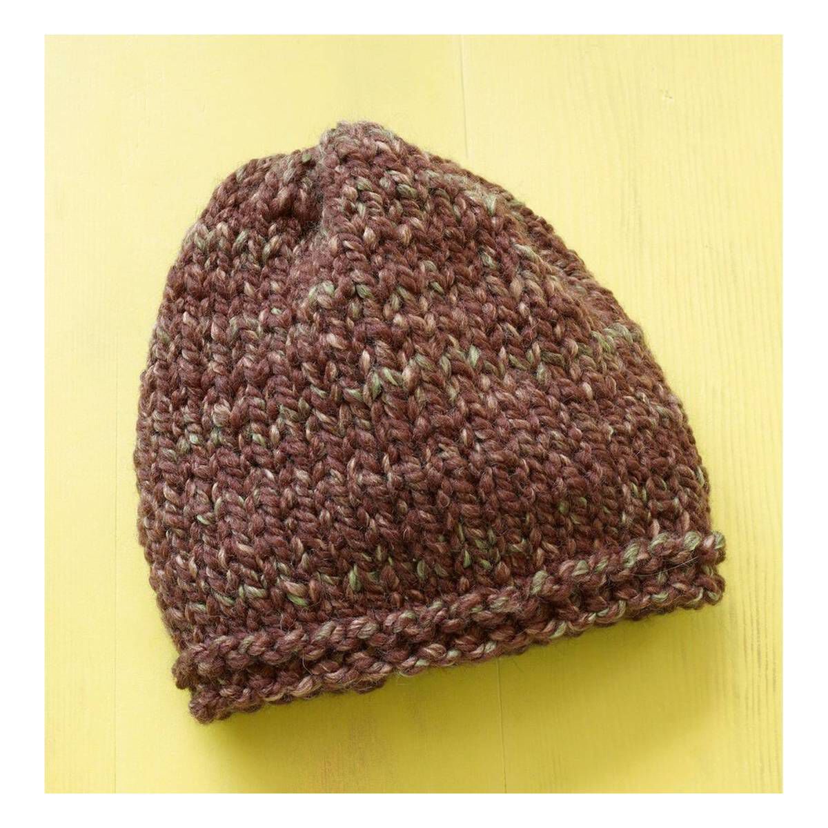 FREE PATTERN Lion Brand Thick and Quick Basic Hat L0410AD | Hobbycraft