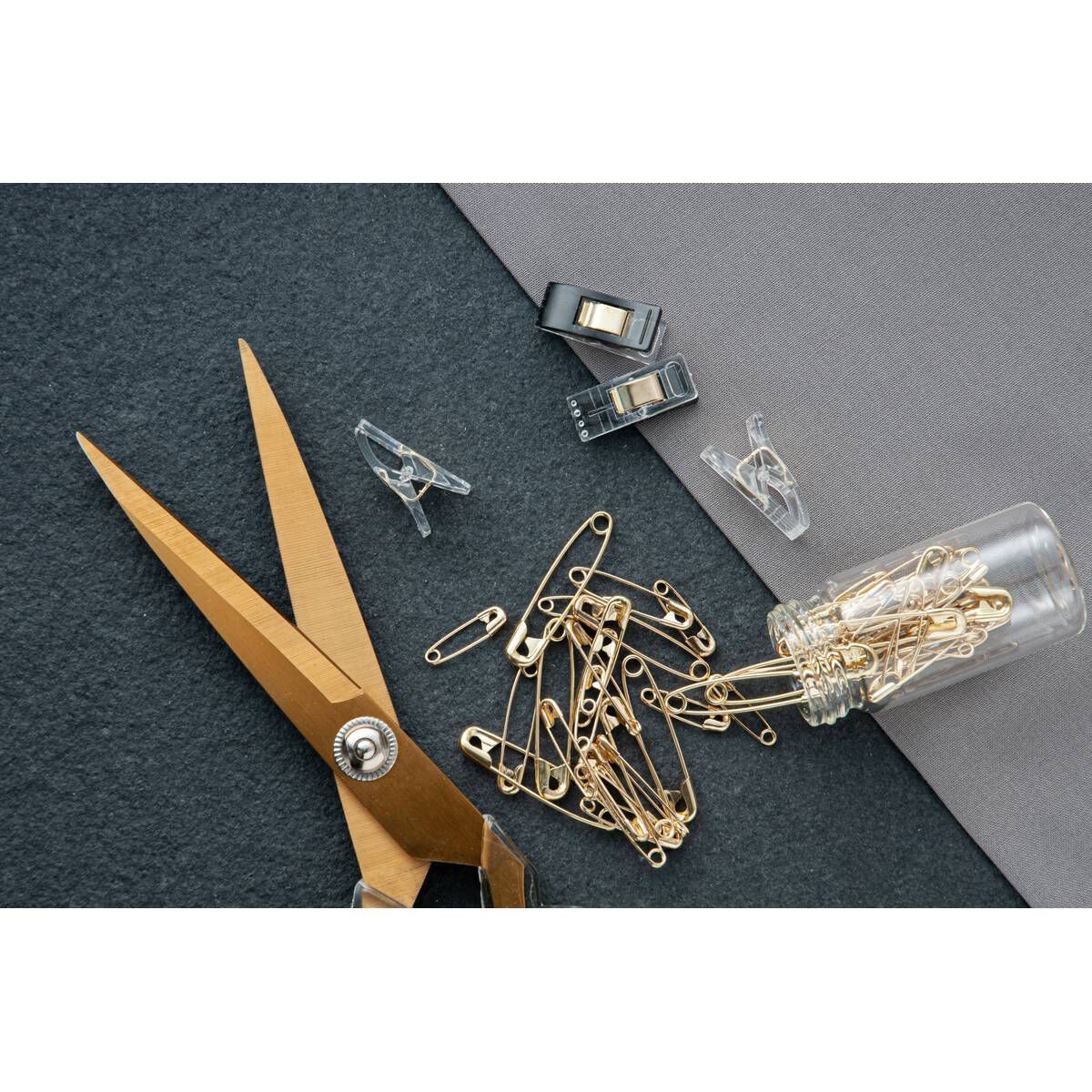 Hemline Gold Safety Pins 50 Pack | Hobbycraft