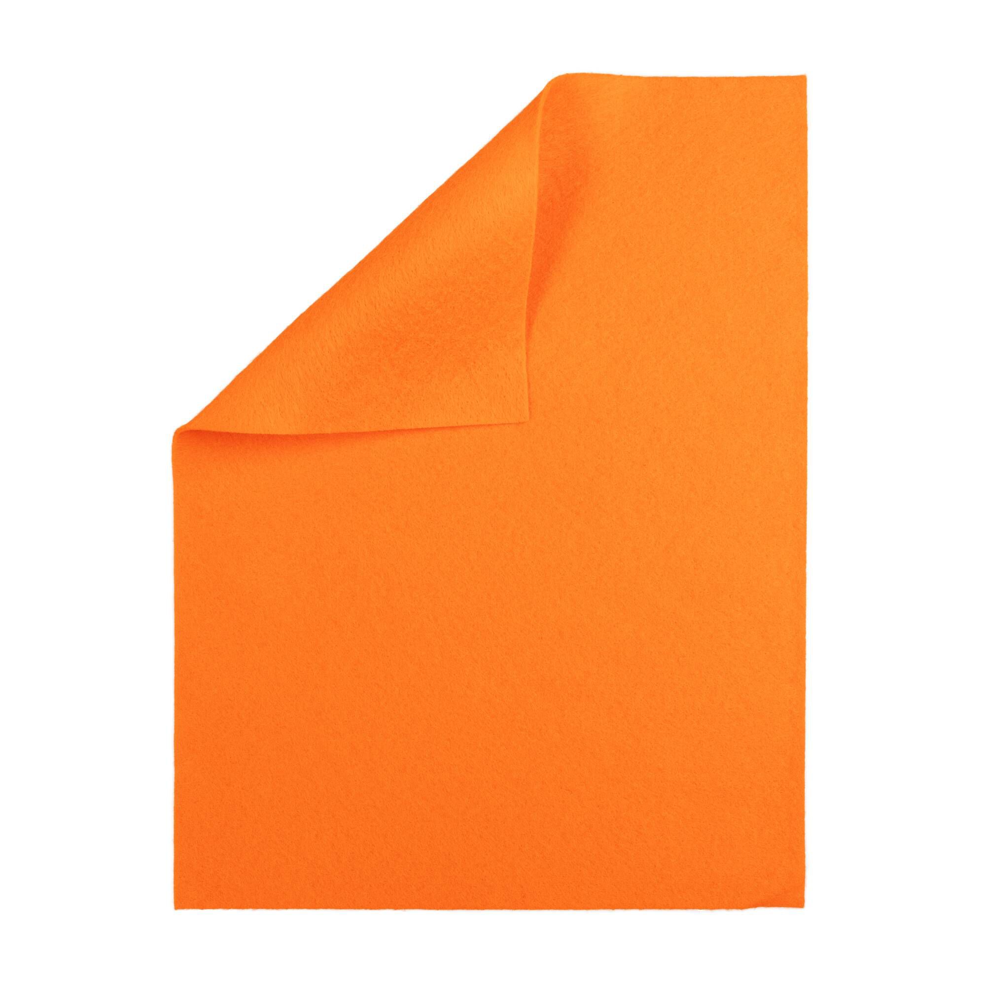 Orange Polyester Felt Sheet A4 | Hobbycraft