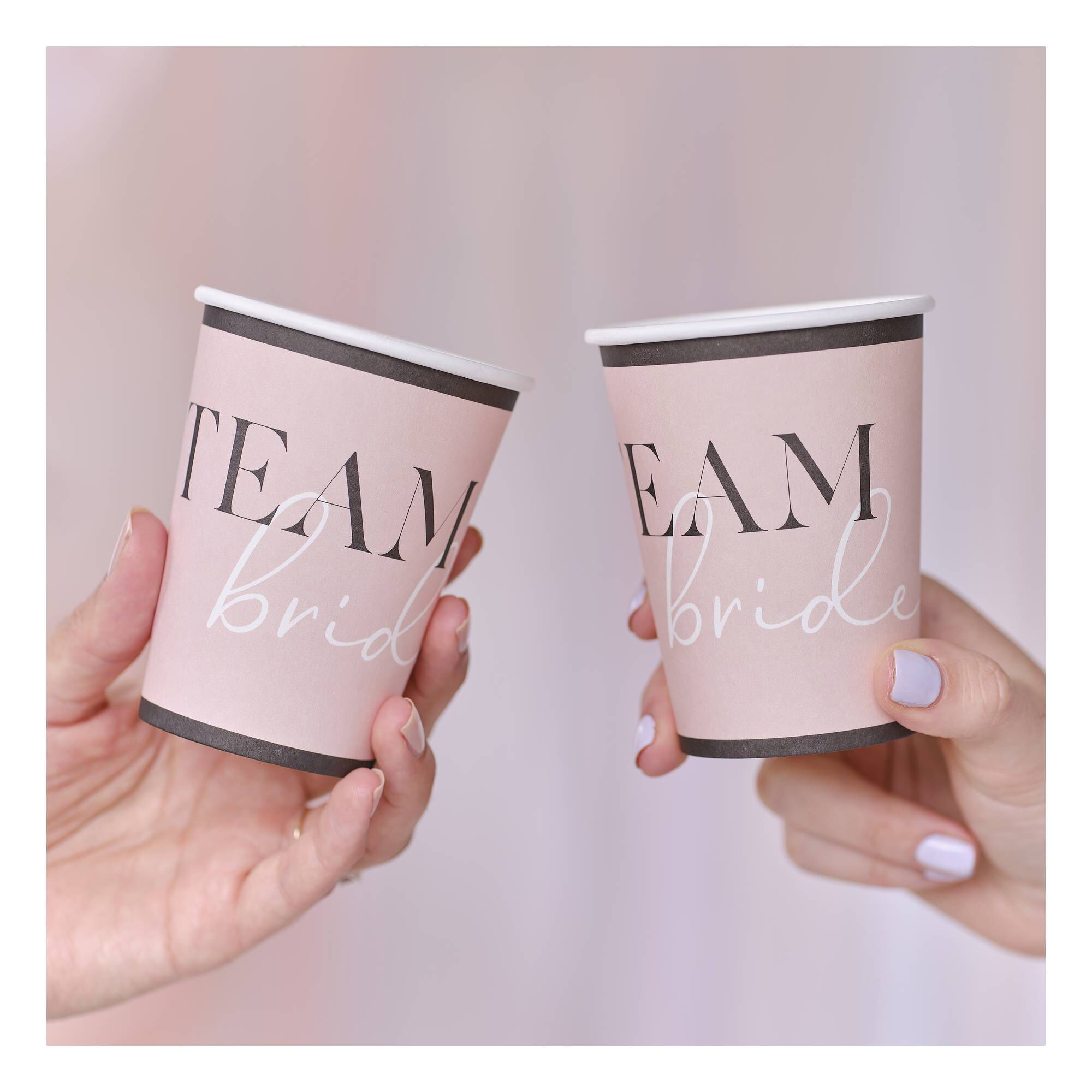 Ginger Ray Team Bride Hen Party Paper Cups 8 Pack | Hobbycraft