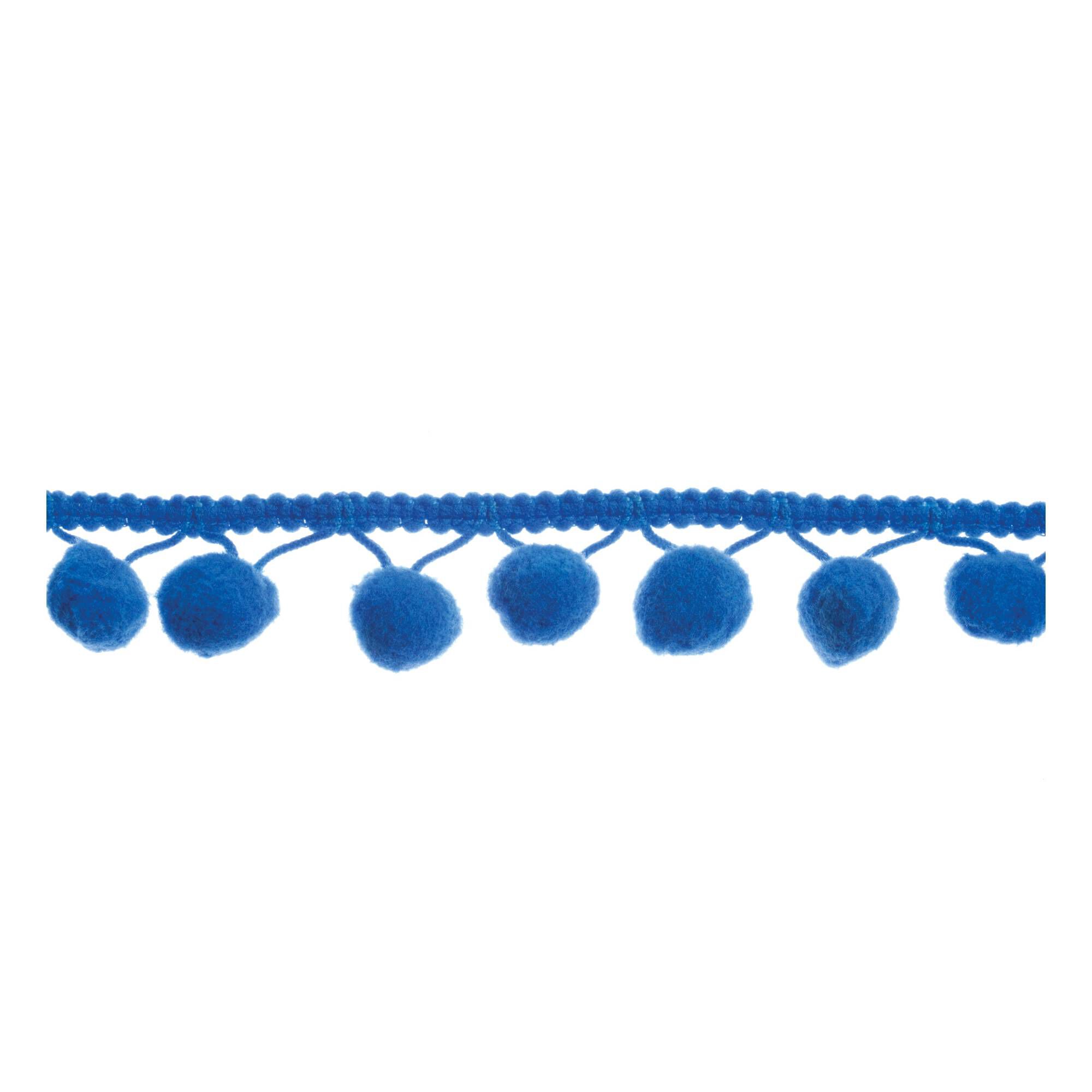 Blue 20mm Pom Pom Trim by the Metre | Hobbycraft