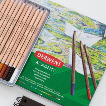 Derwent Academy Watercolour Pencils 24 Pack | Hobbycraft