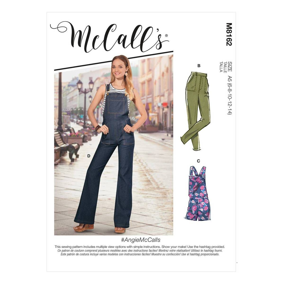 McCall’s Angie Jeans Sewing Pattern M8162 (14-22) | Hobbycraft