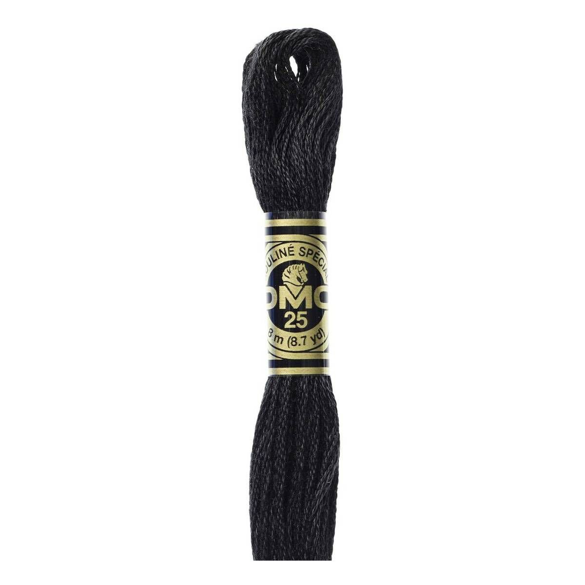 DMC Black Mouline Special 25 Cotton Thread 8m (310) | Hobbycraft