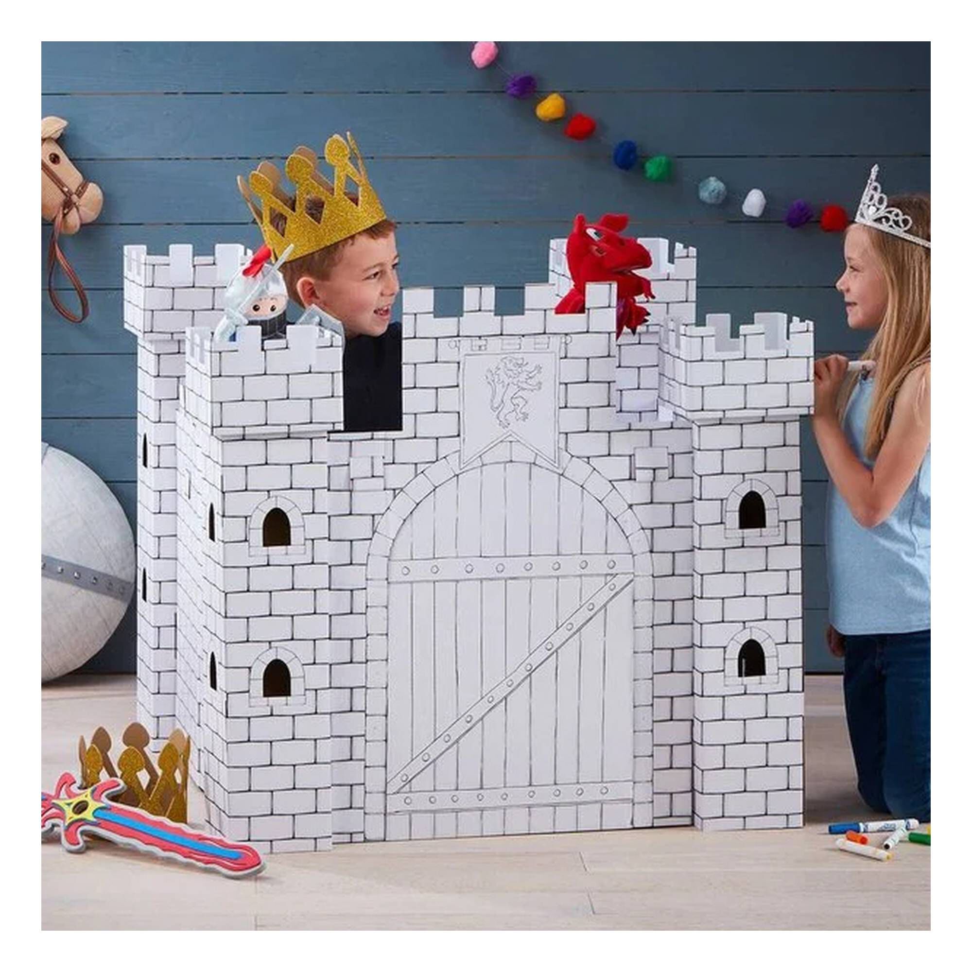 Colour-In Cardboard Castle 88cm | Hobbycraft