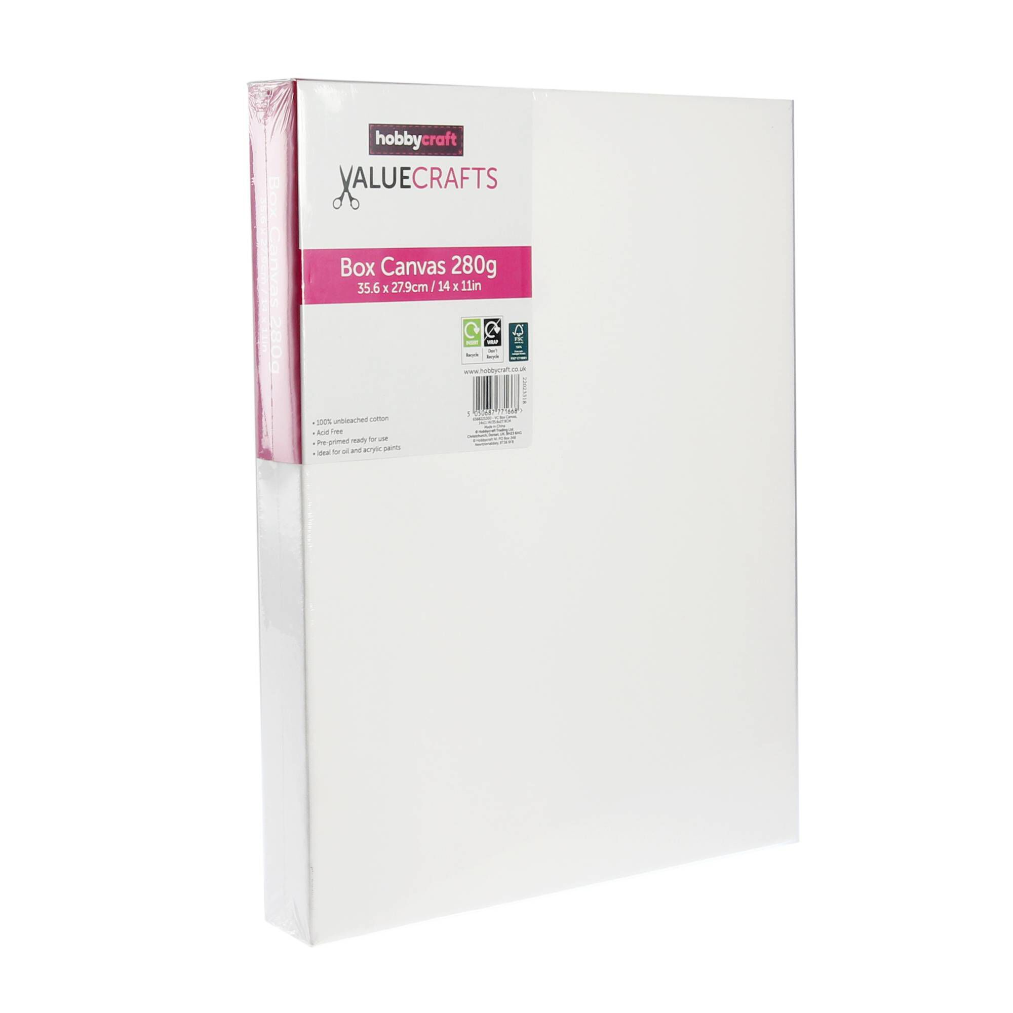 Valuecrafts Box Canvas 36cm x 28cm | Hobbycraft