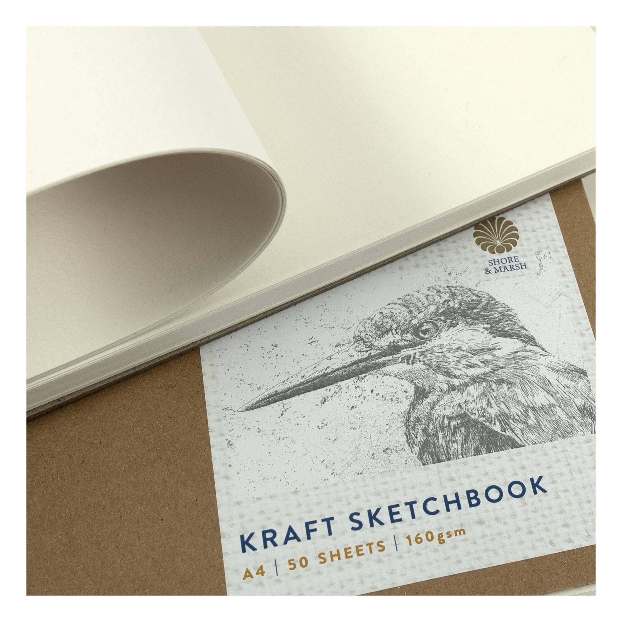 Shore & Marsh Portrait Kraft Sketchbook A4 50 Sheets | Hobbycraft
