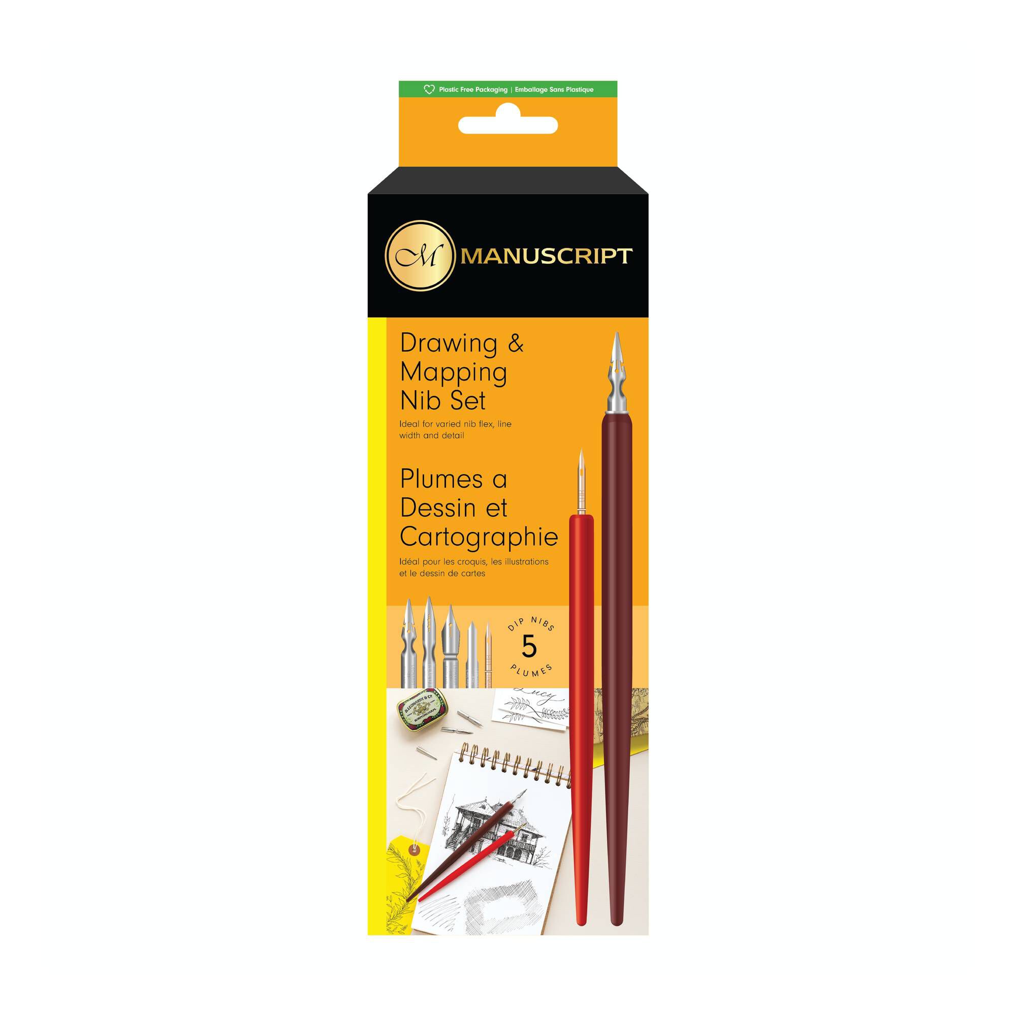 Manuscript Drawing and Mapping Dip Nib Set | Hobbycraft