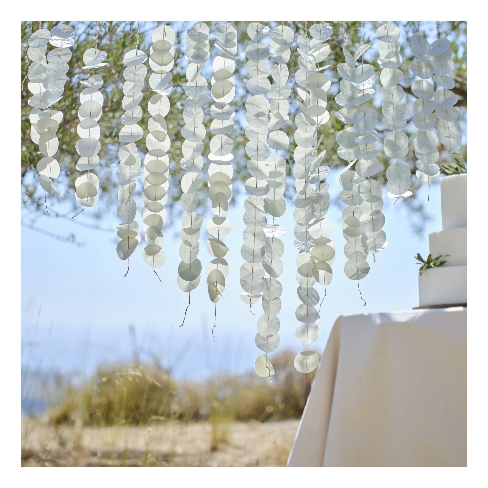 Ginger Ray Hanging Paper Eucalyptus Backdrop 1.6m | Hobbycraft