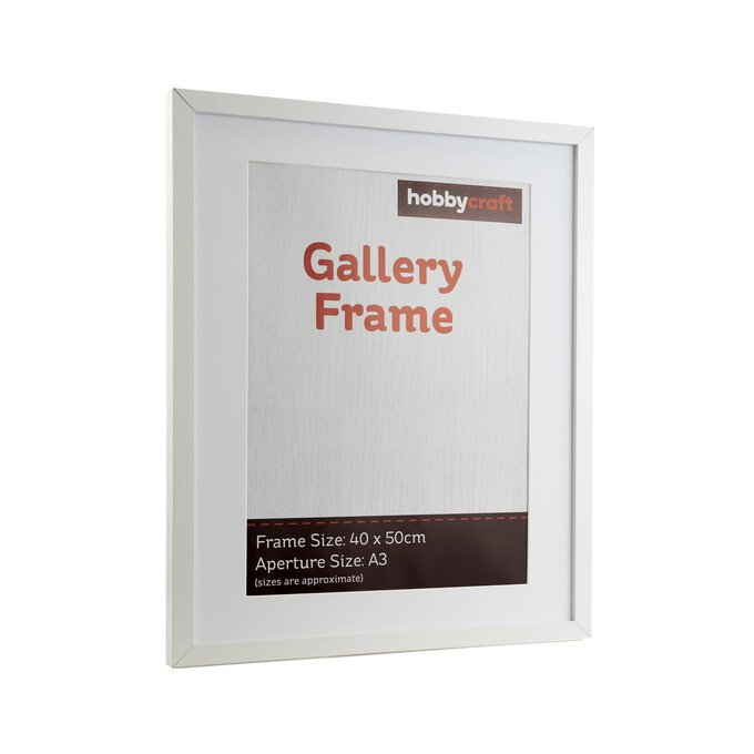White Gallery Frame 40cm x 50cm | Hobbycraft