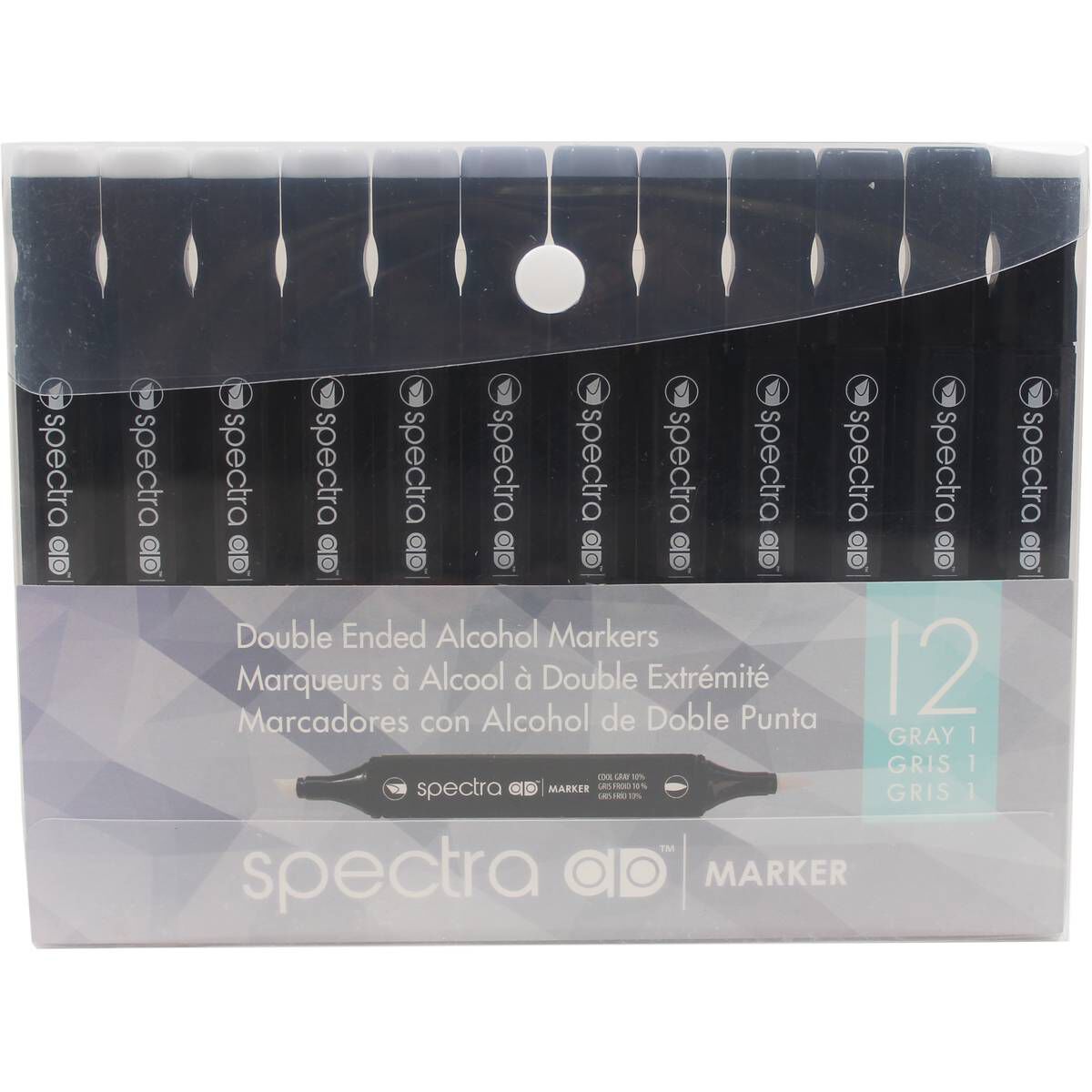 Chartpak Cool Greys Spectra AD Markers 12 Pack | Hobbycraft