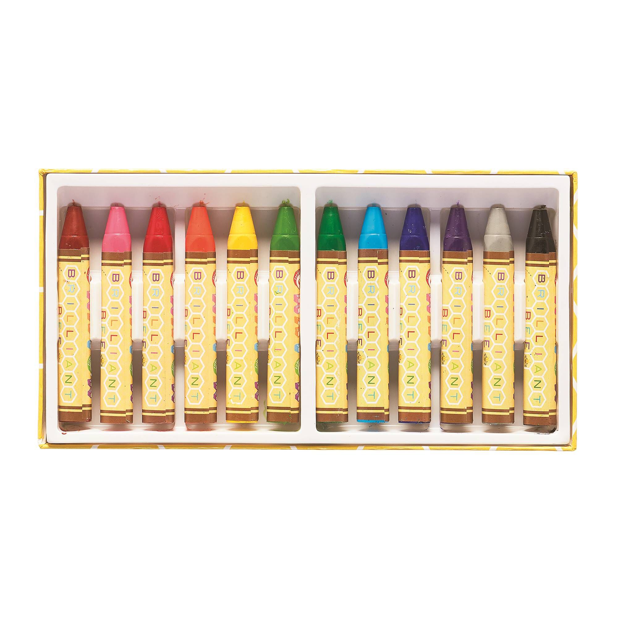Brilliant Bee Crayons 12 Pack | Hobbycraft