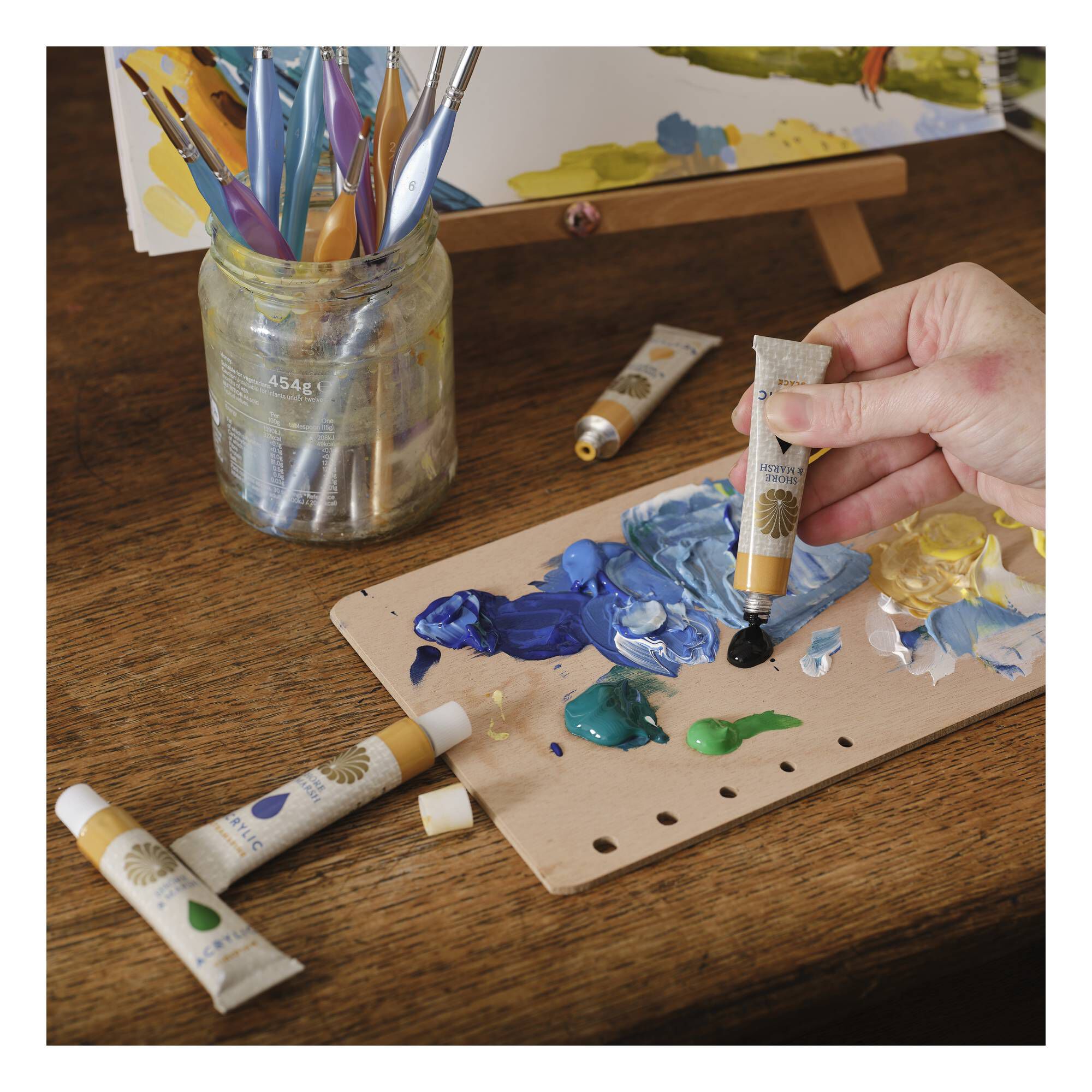Shore & Marsh Wooden Painting Set 25 Pieces | Hobbycraft