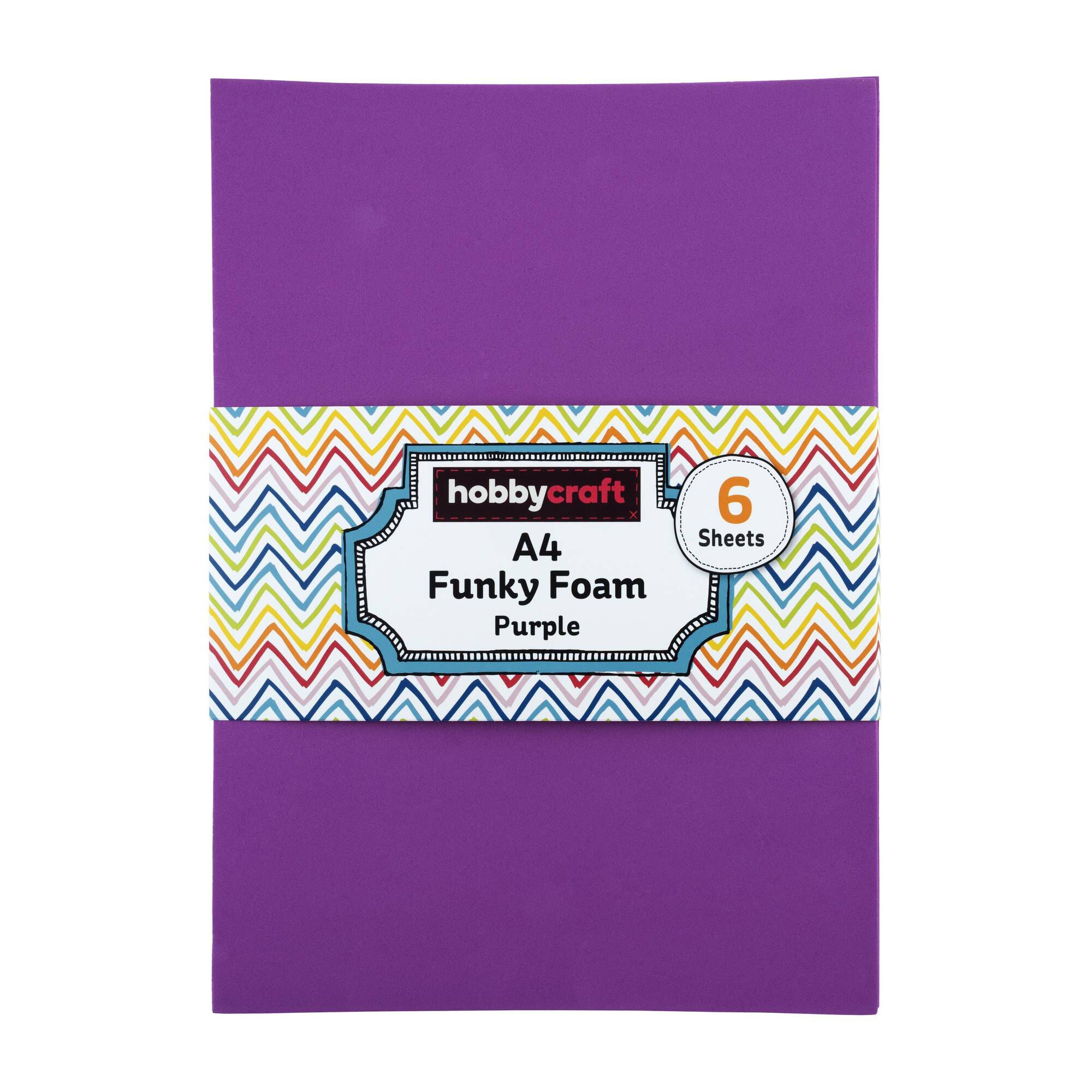 Purple EVA Foam Sheets A4 6 Pack | Hobbycraft