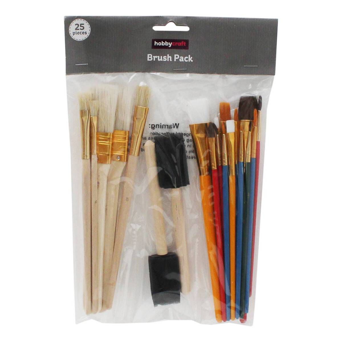 Assorted Brush Pack 25 Pieces | Hobbycraft