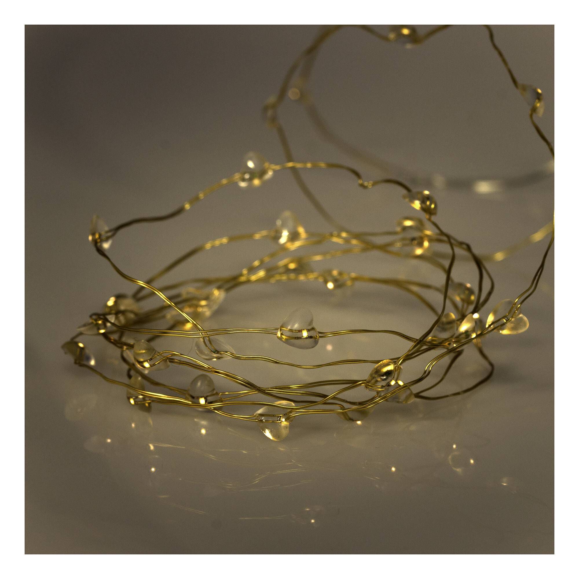 LED Heart Lights 2.45m | Hobbycraft