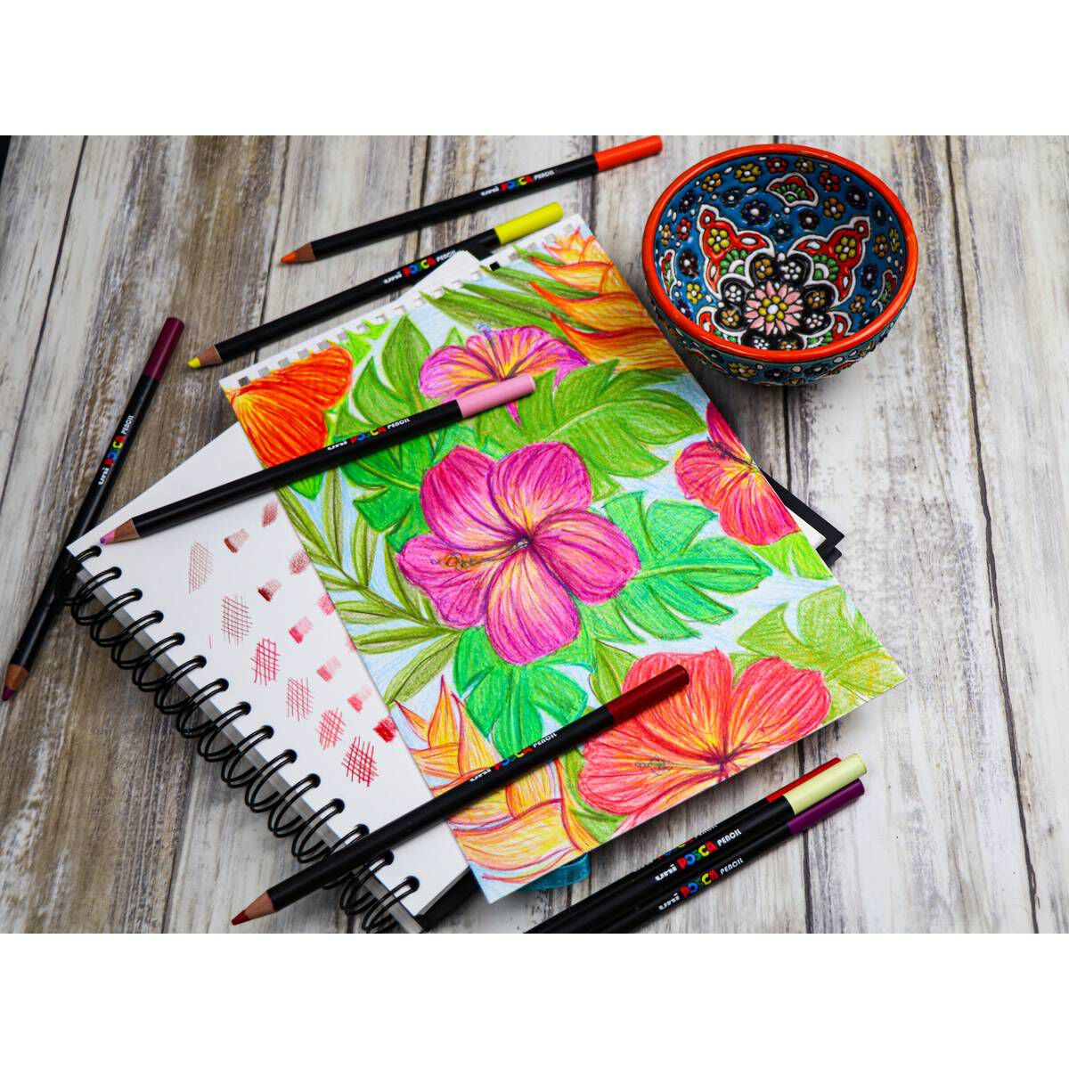 Uni-ball Posca Ocean Artist Pencils 6 Pack | Hobbycraft