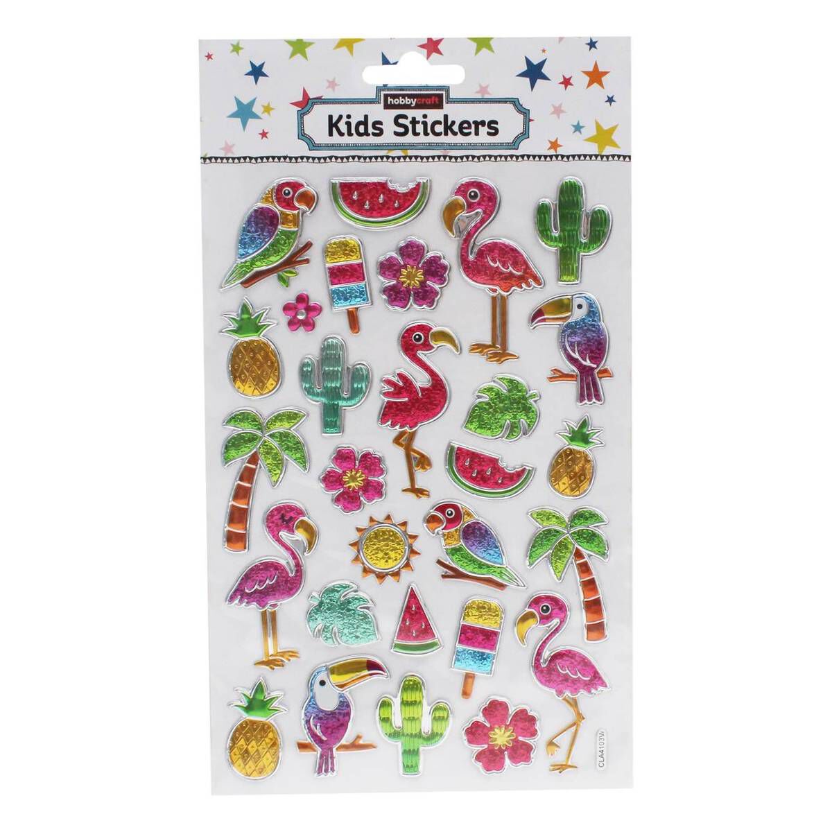 Flamingo Embossed Foil Stickers | Hobbycraft