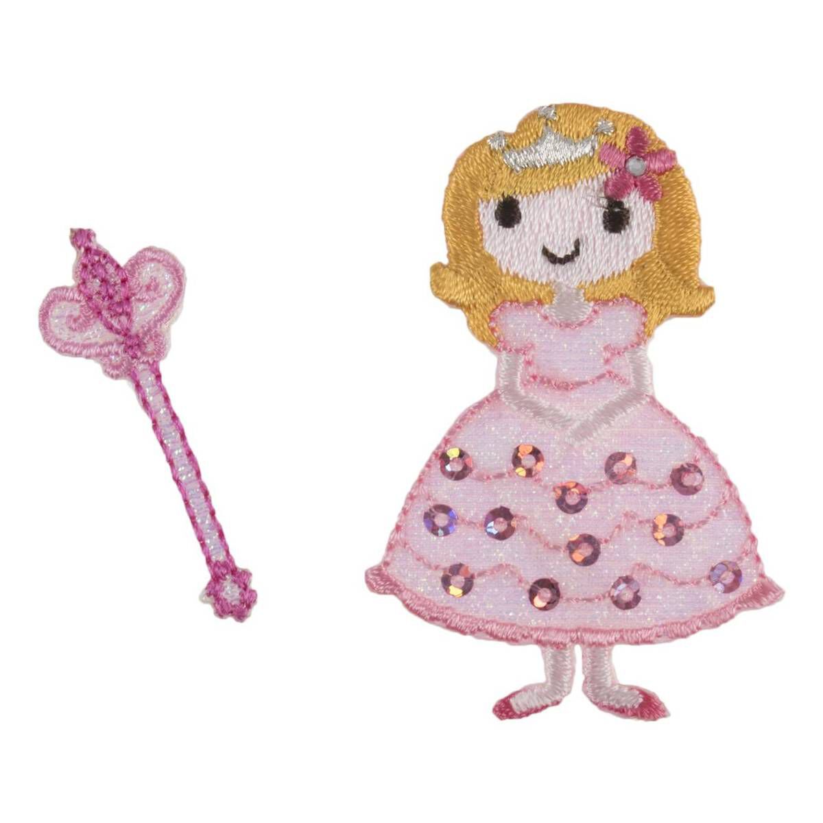 Trimits Princess and Wand Iron-On Patches 2 Pack | Hobbycraft