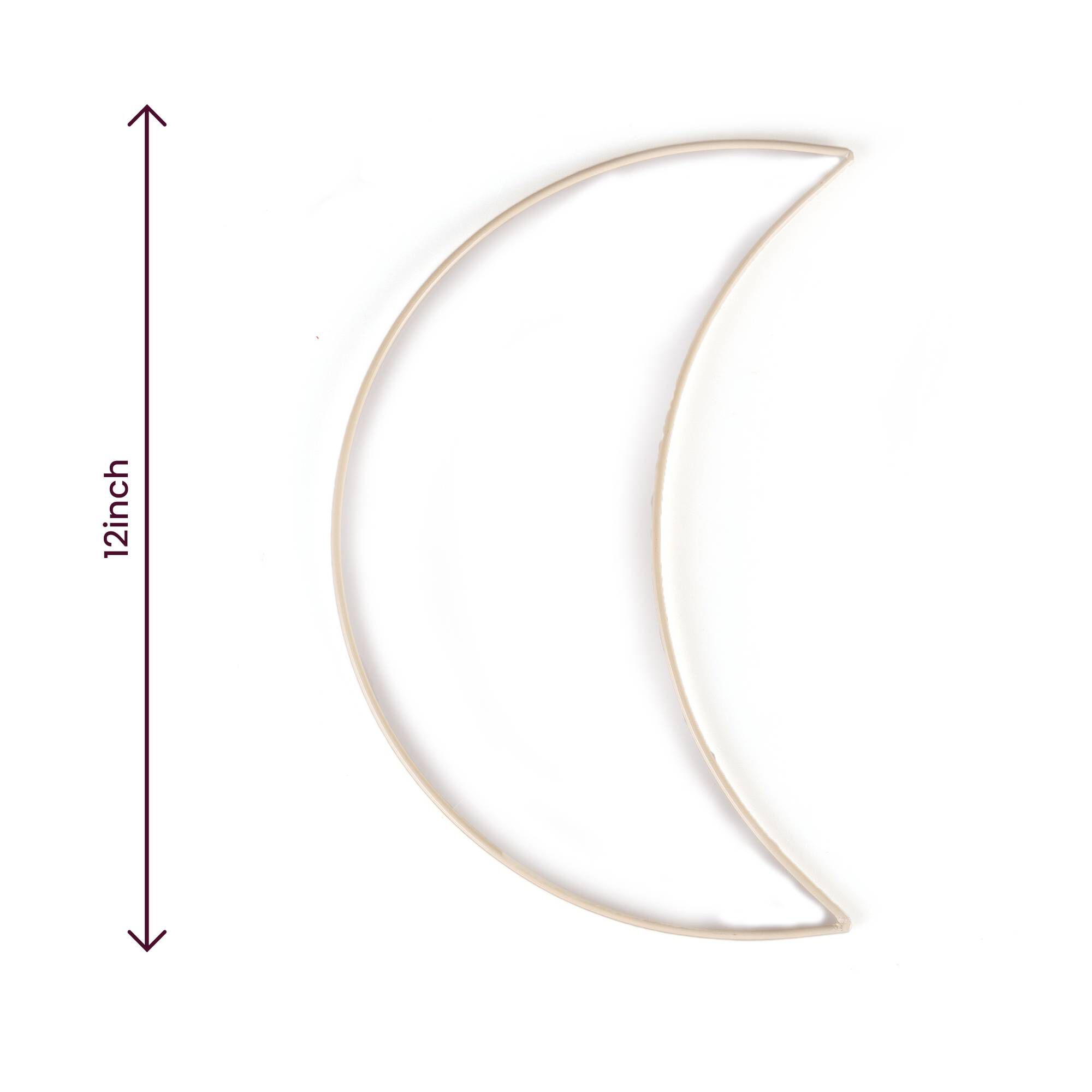 Macramé Metal Moon Frame 30cm | Hobbycraft