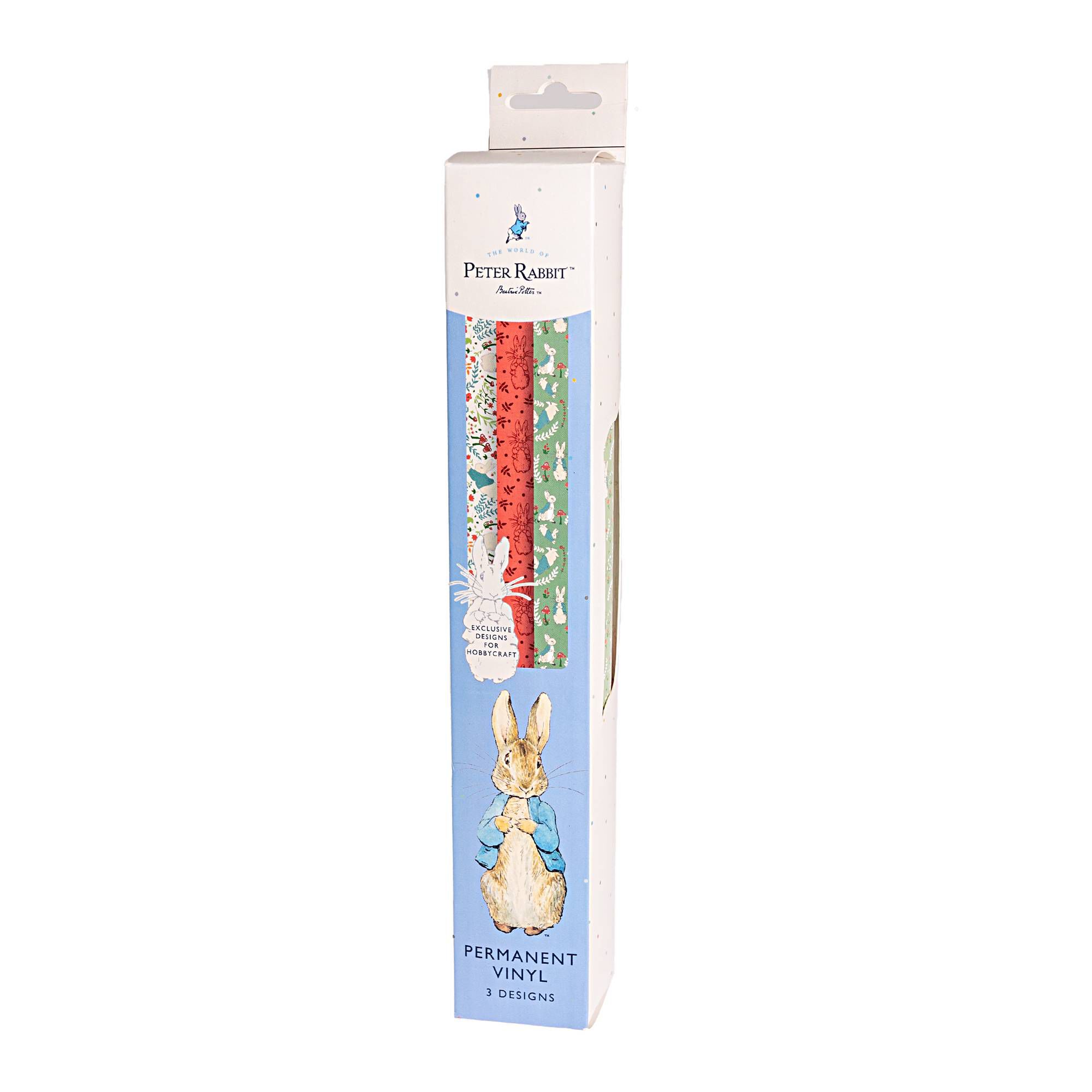 Peter Rabbit Permanent Vinyl 12 x 12 Inches 3 Pack | Hobbycraft