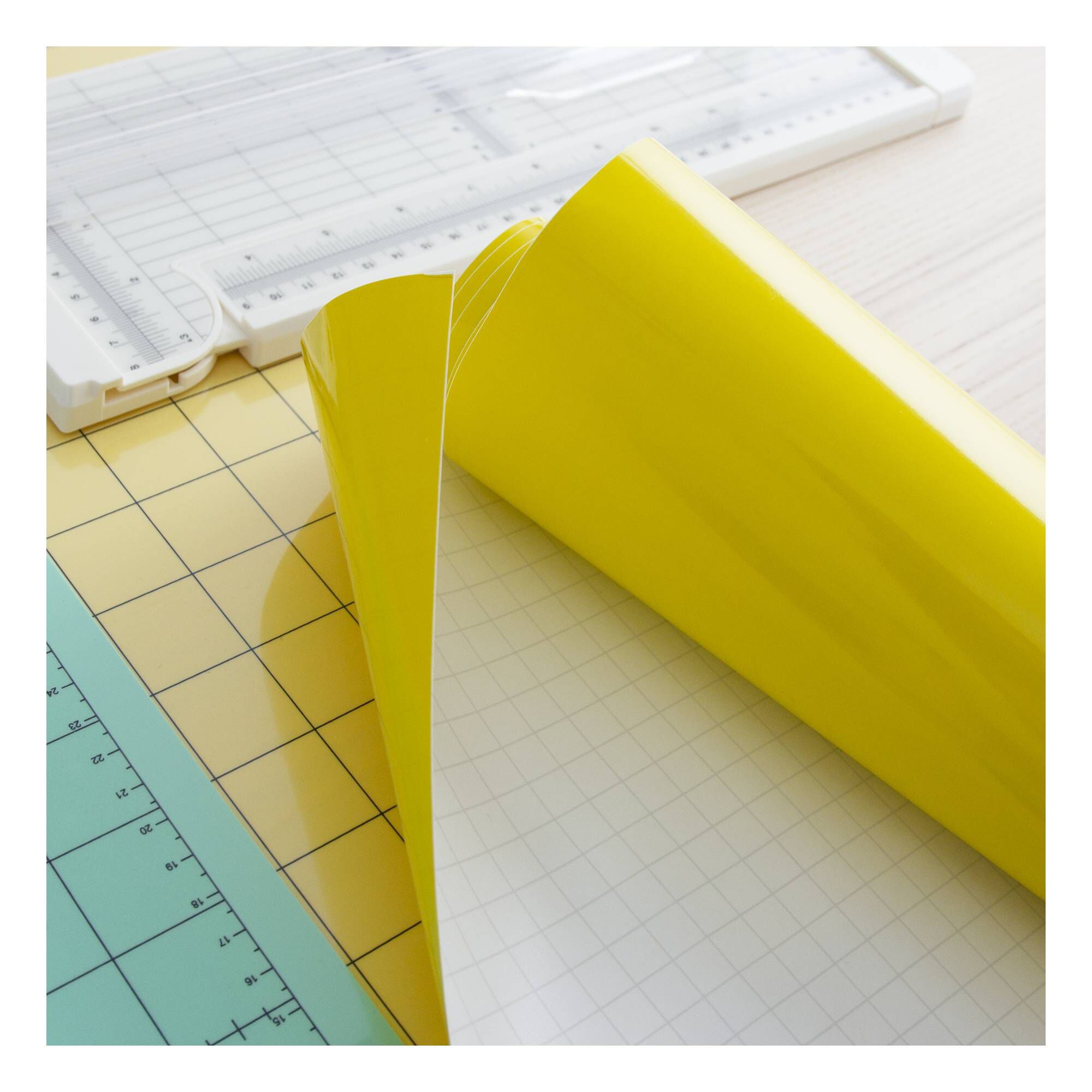 Yellow Glossy Permanent Vinyl 12 x 48 Inches | Hobbycraft