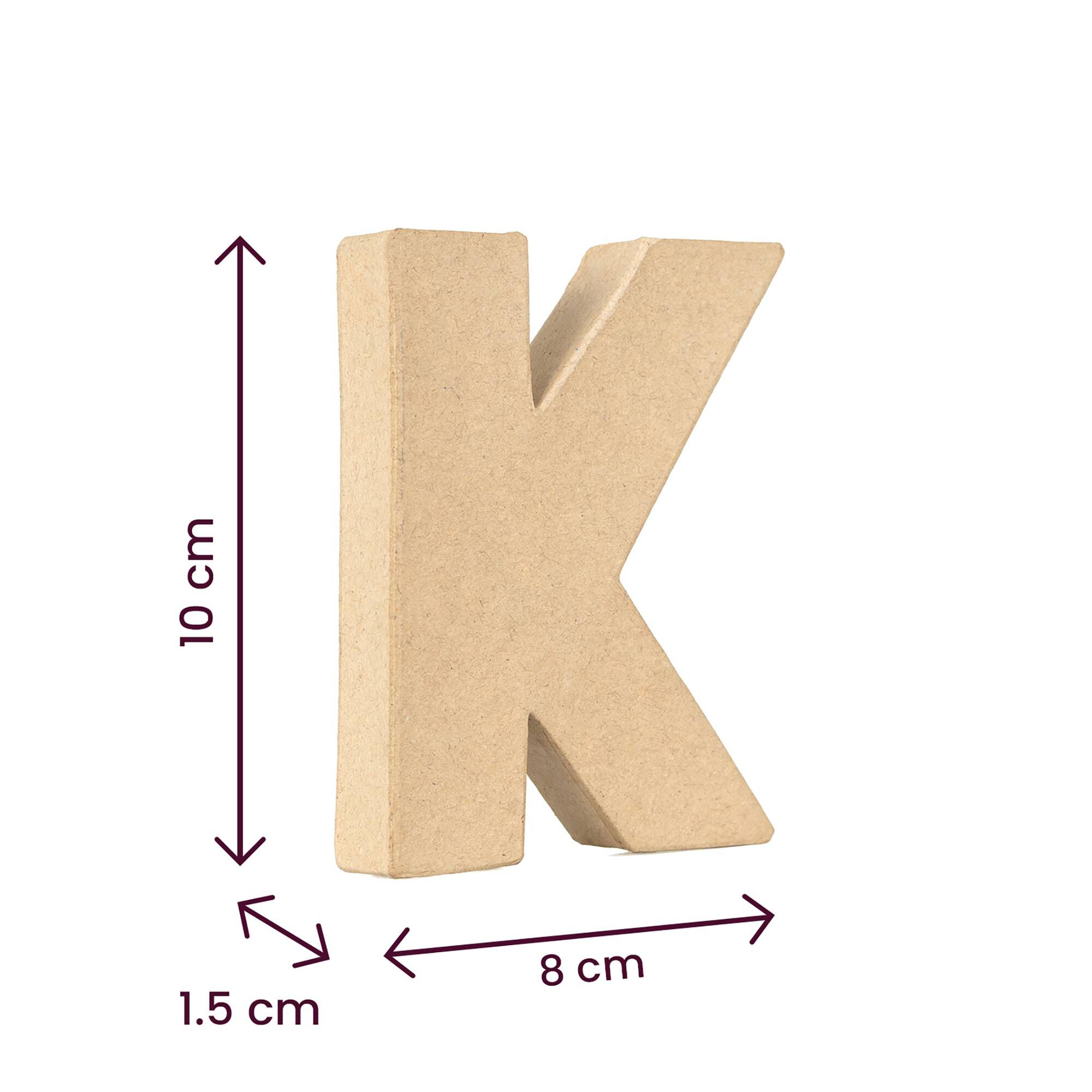 Mini Mache Letter K 10cm | Hobbycraft