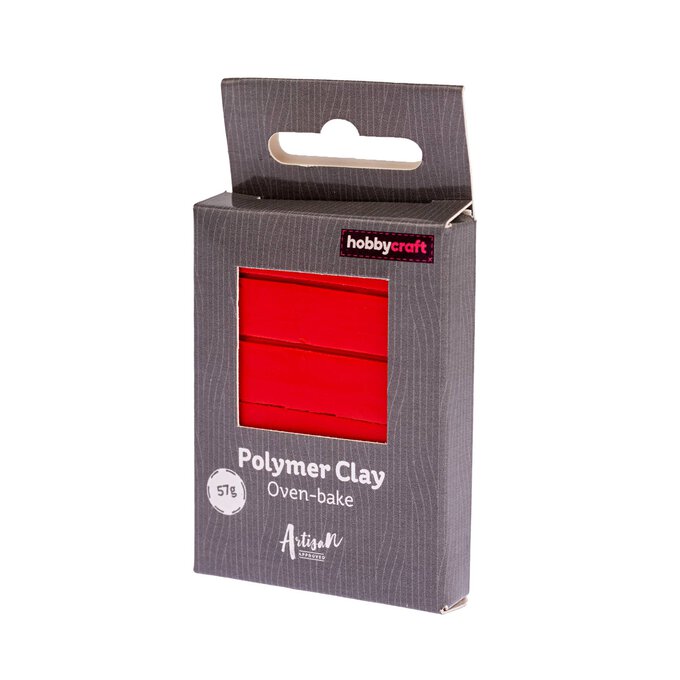 Red Polymer Clay 57g | Hobbycraft